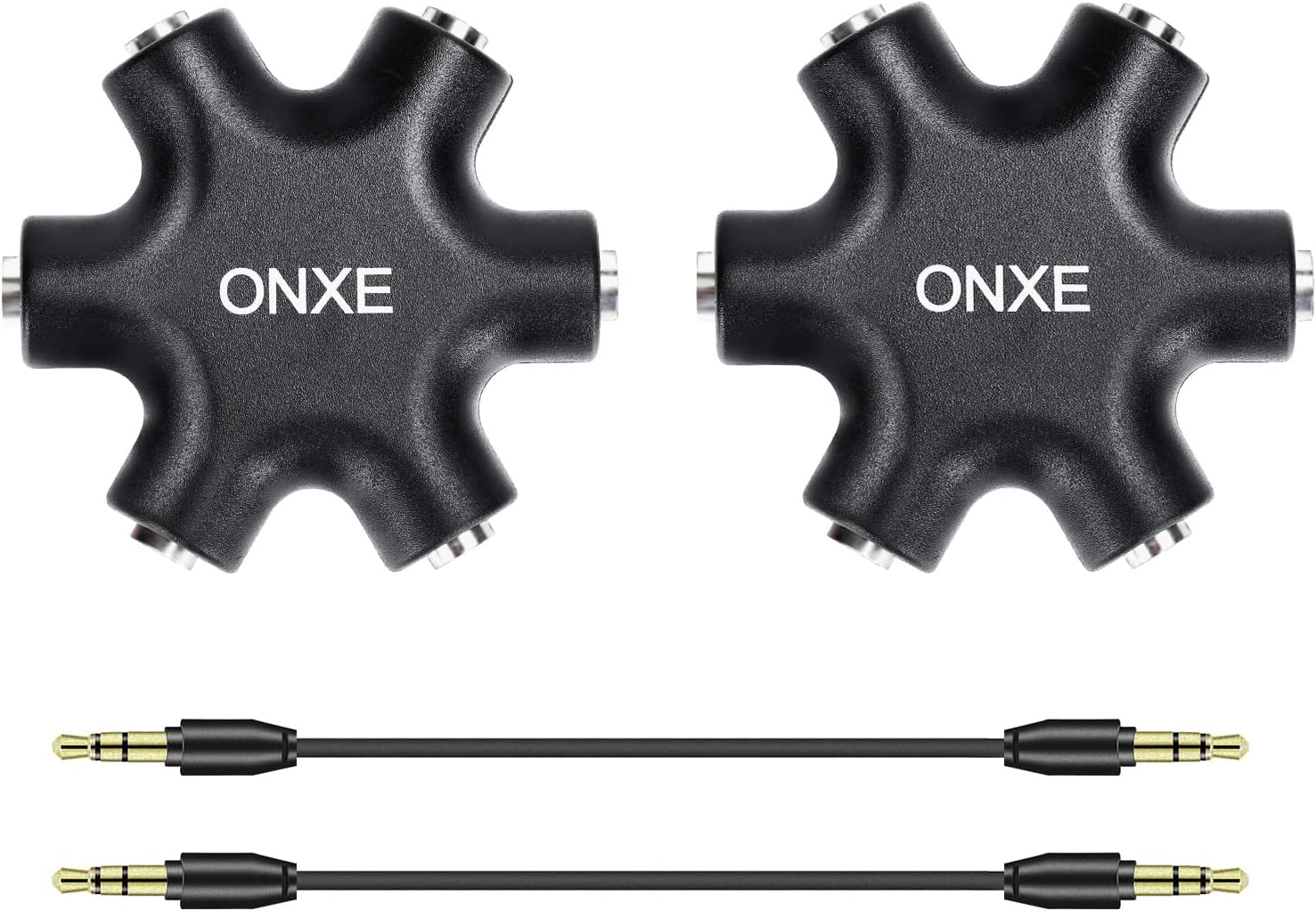 Amazon.com: ONXE 2-Pack Multi Headphone Splitter,3.5mm Headset Earphone ...