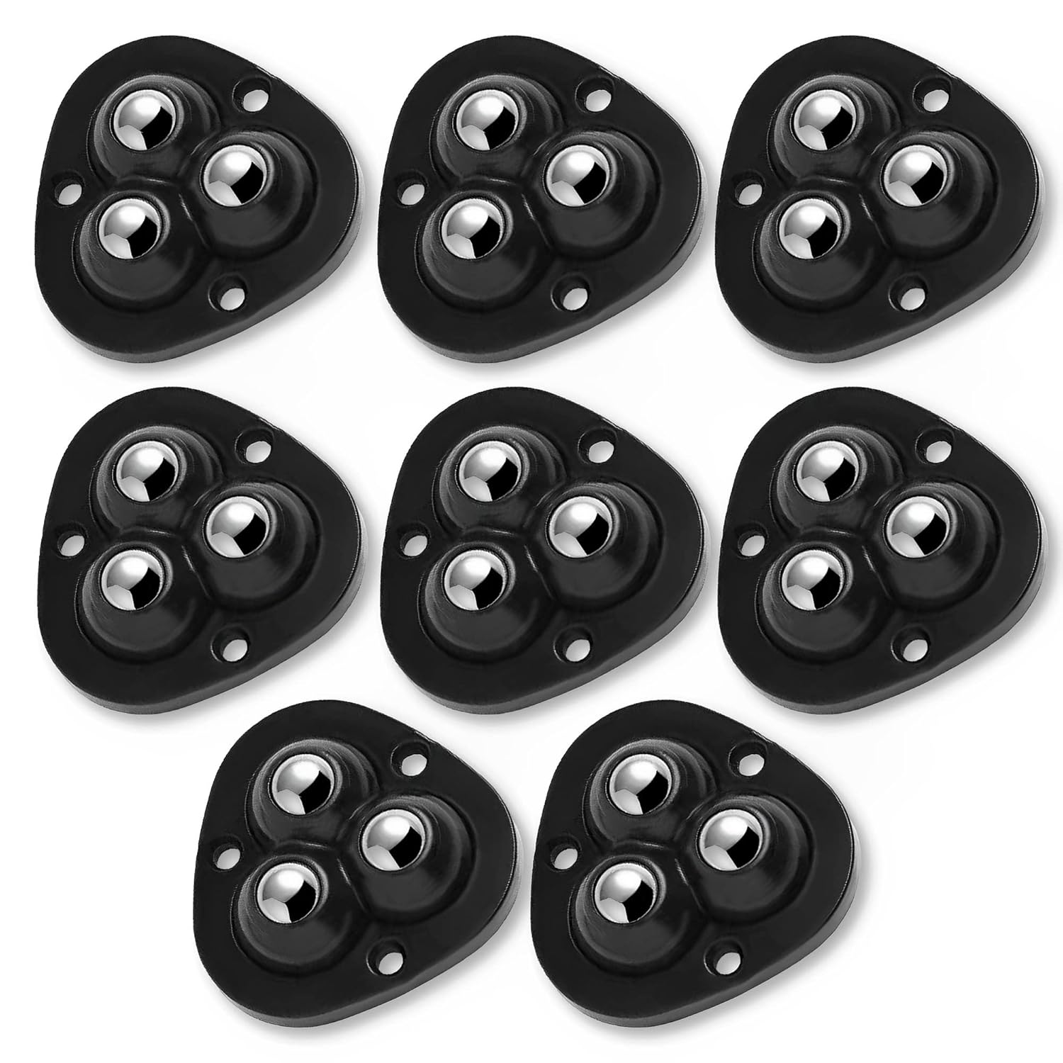 Holyfire Mini Caster Wheels Set of 8, 360 Degree Swivel Mini Castor ...