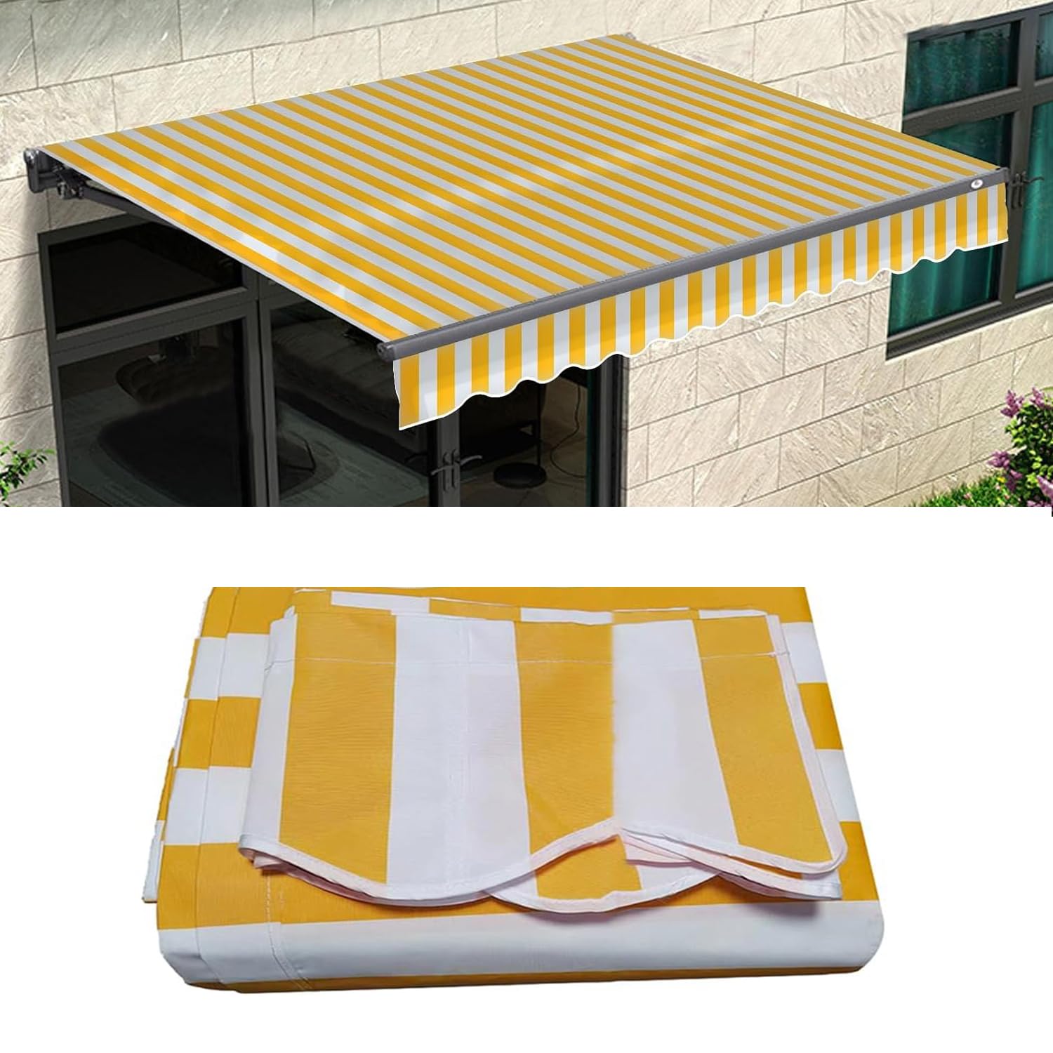 Toldo Retractil Heavy Duty Retractable Awning Shade Fabric Replacements ...