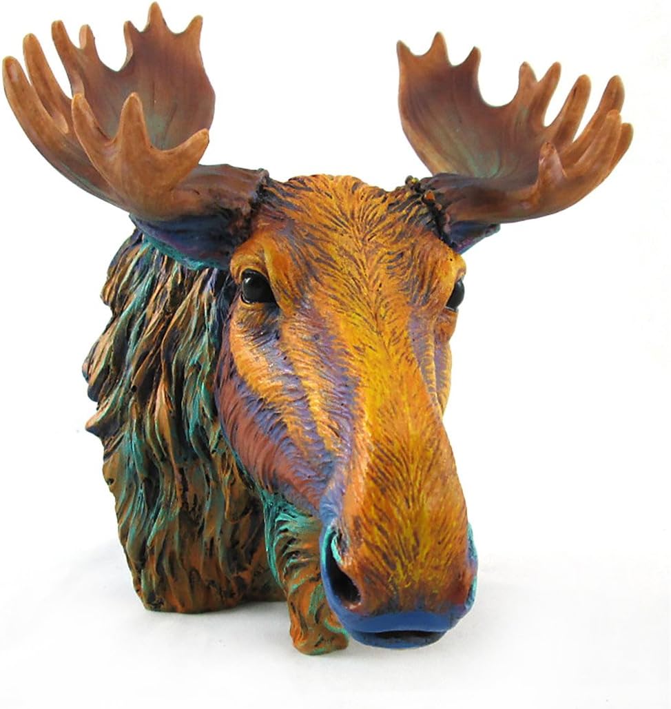 African Wildlife Safari Collection Moose Bust Figurine : Amazon.ca: Home