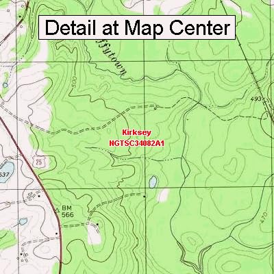 Amazon.com: USGS Topographic Quadrangle Map - Kirksey, South Carolina ...
