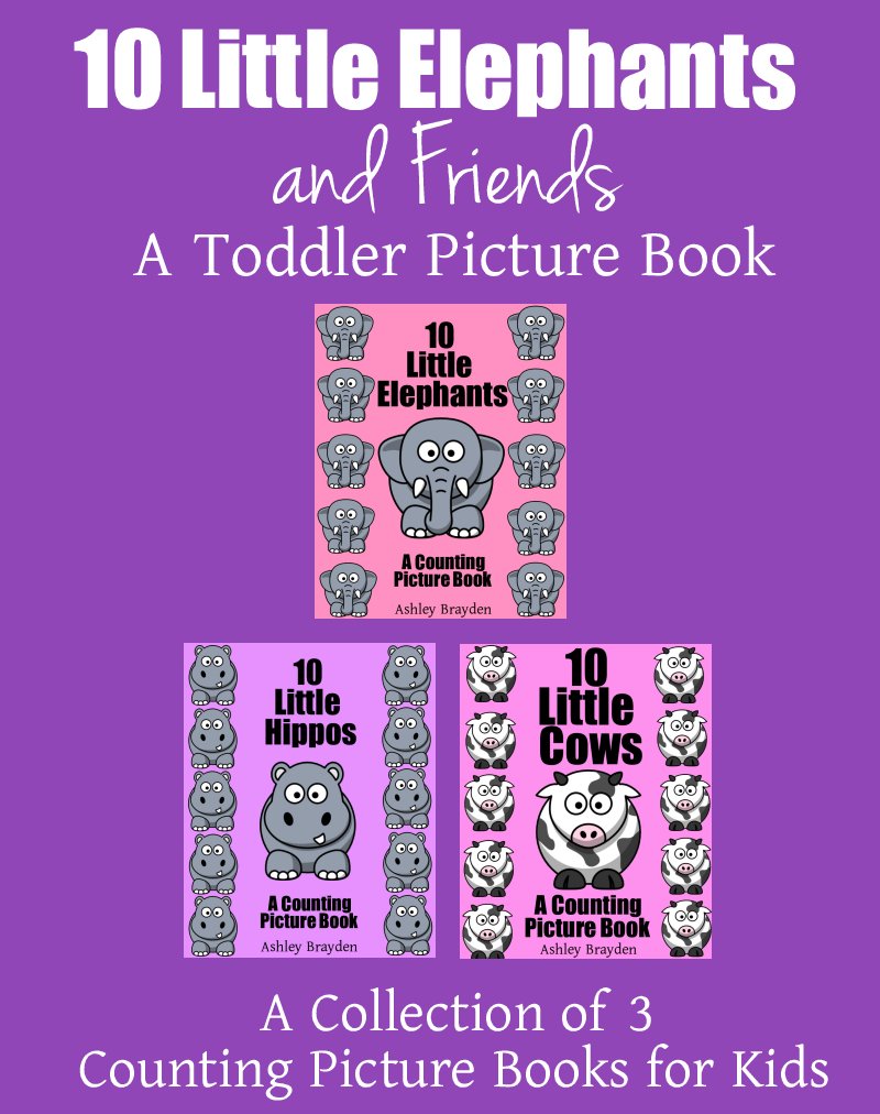 10 Little Elephants and Friends: A Collection of 3 Counting Picture ...