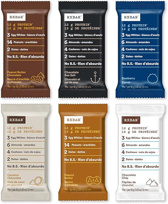RXBAR Variety Pack, 12ct, 52 Grams : Amazon.ca: Health & Personal Care