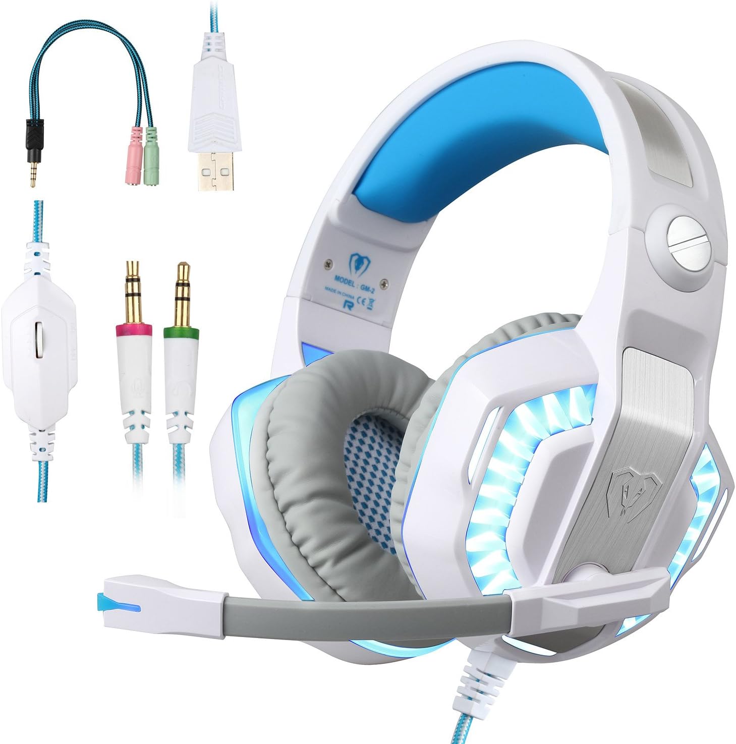 Amazon.com: BlueFire Professional Stereo Gaming Headset for PS4, PS5 ...