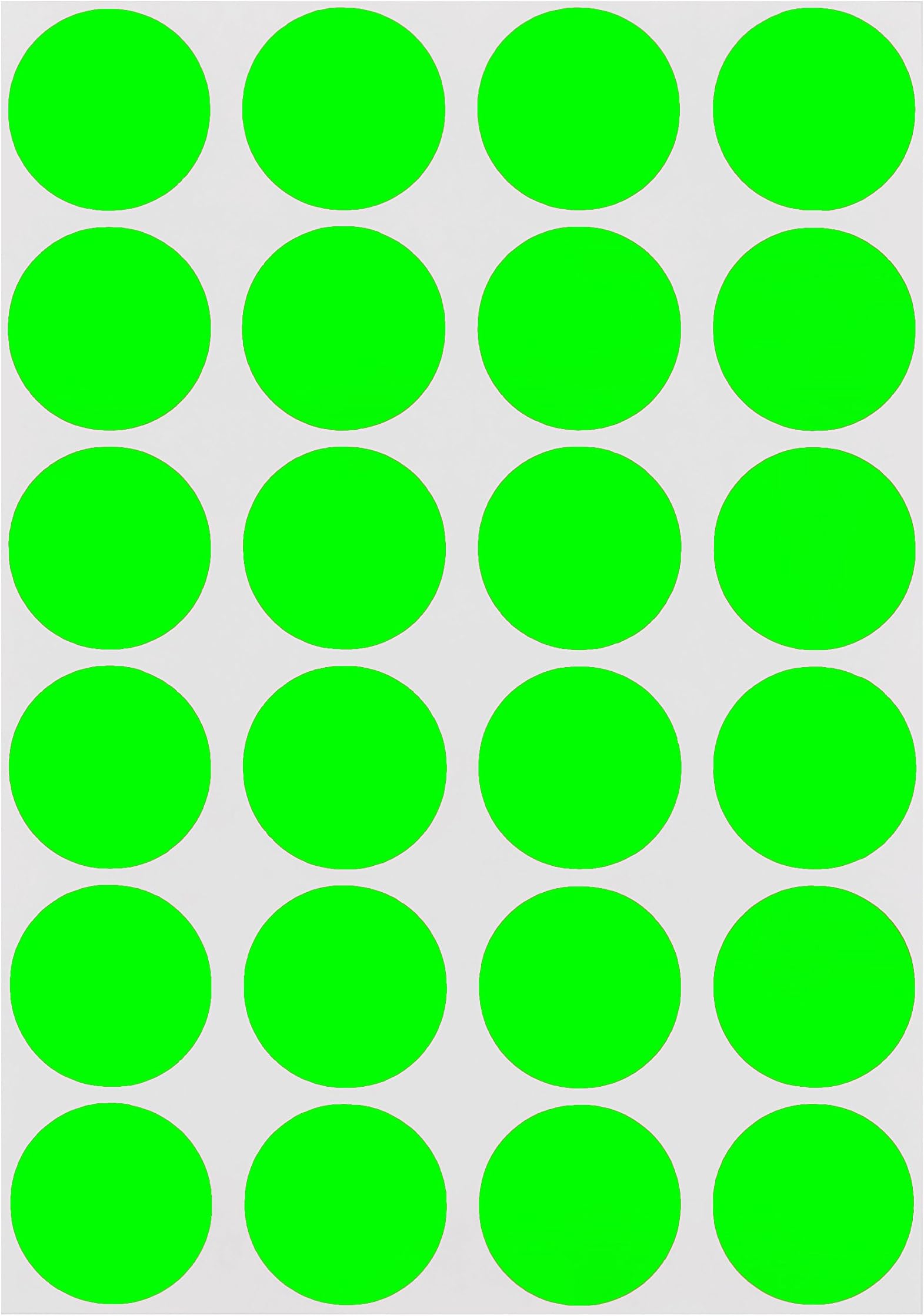 Amazon.com : PARLAIM 1050 PCS 3/4 Inch Light Green Circle Stickers, 15 ...