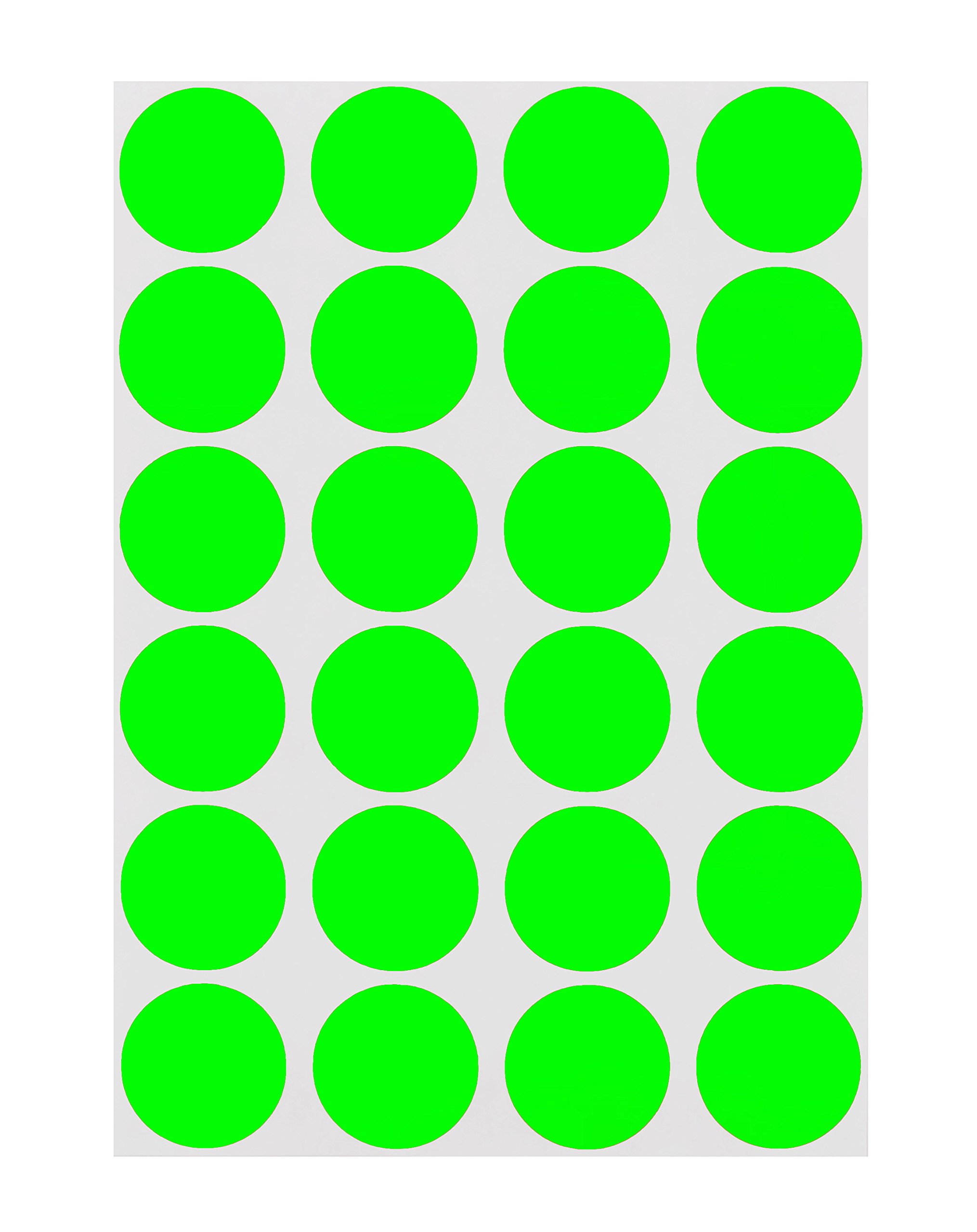 Amazon.com : ChromaLabel 3/4 Inch Circle Sticker Labels, High ...