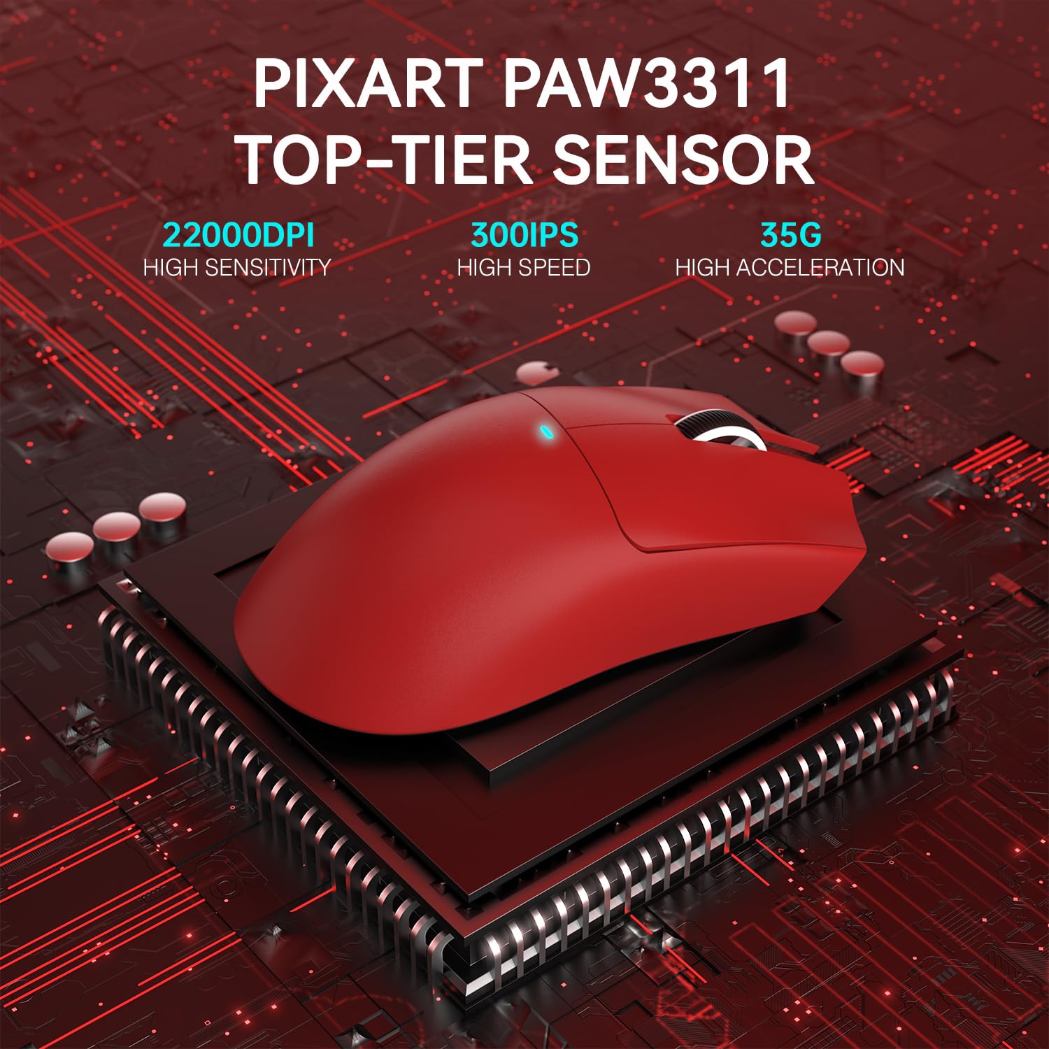 Snapklik.com : ATTACK SHARK X11 Lightweight Wireless Gaming Mouse