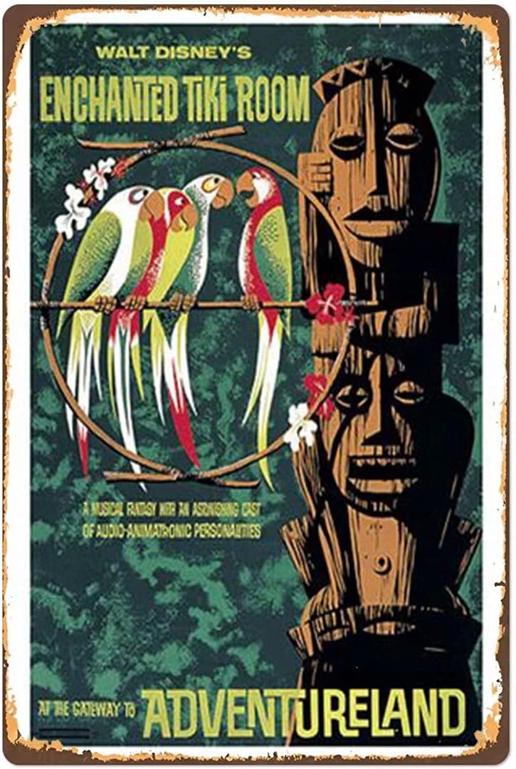 Amazon.com: SOPAHU Tiki Bar Decor Eat Drink Chill Tin Sign Metal Wall ...