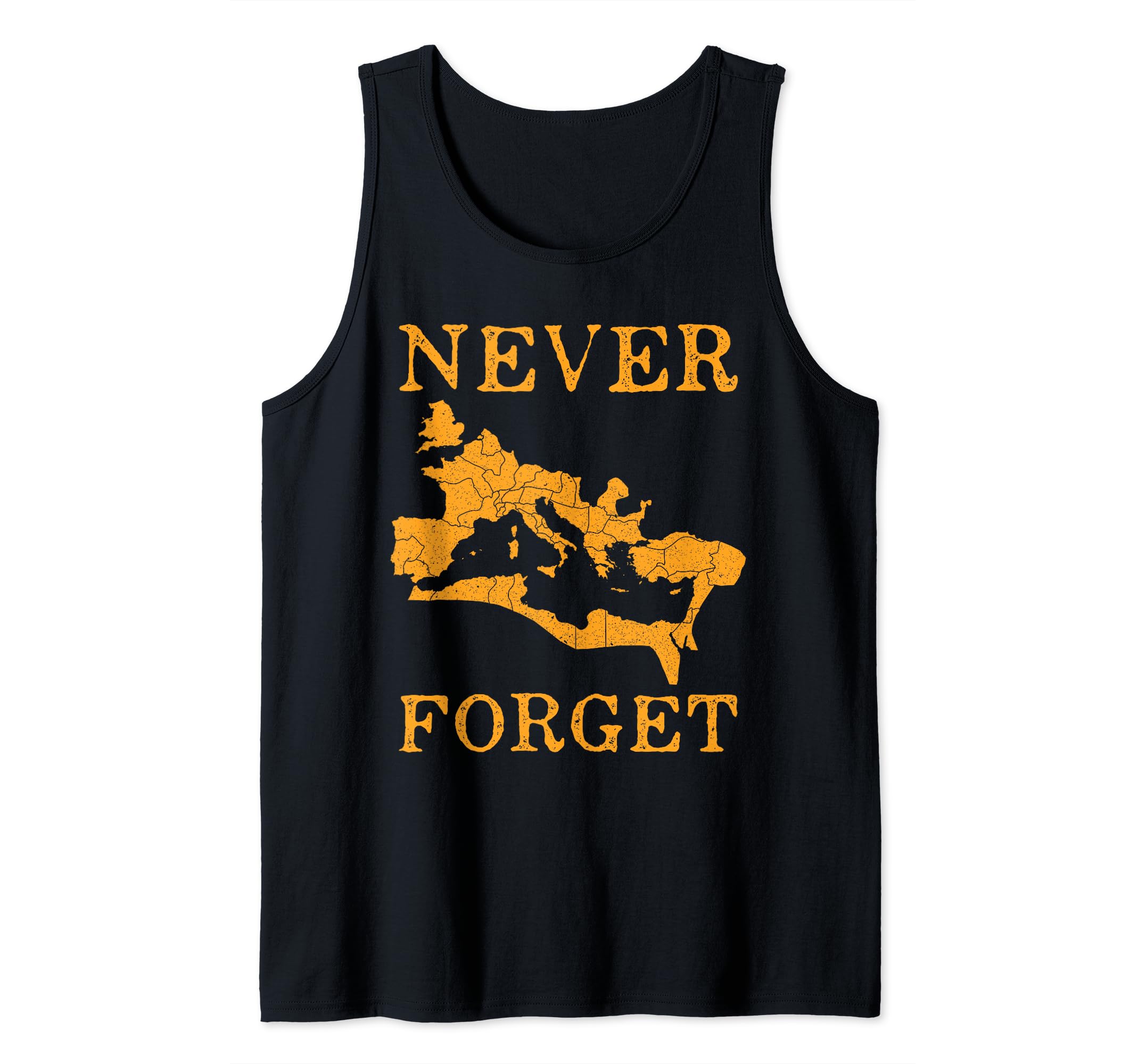 Amazon.com: Never Forget Roman Empire Map Ancient Rome SPQR Tank Top ...