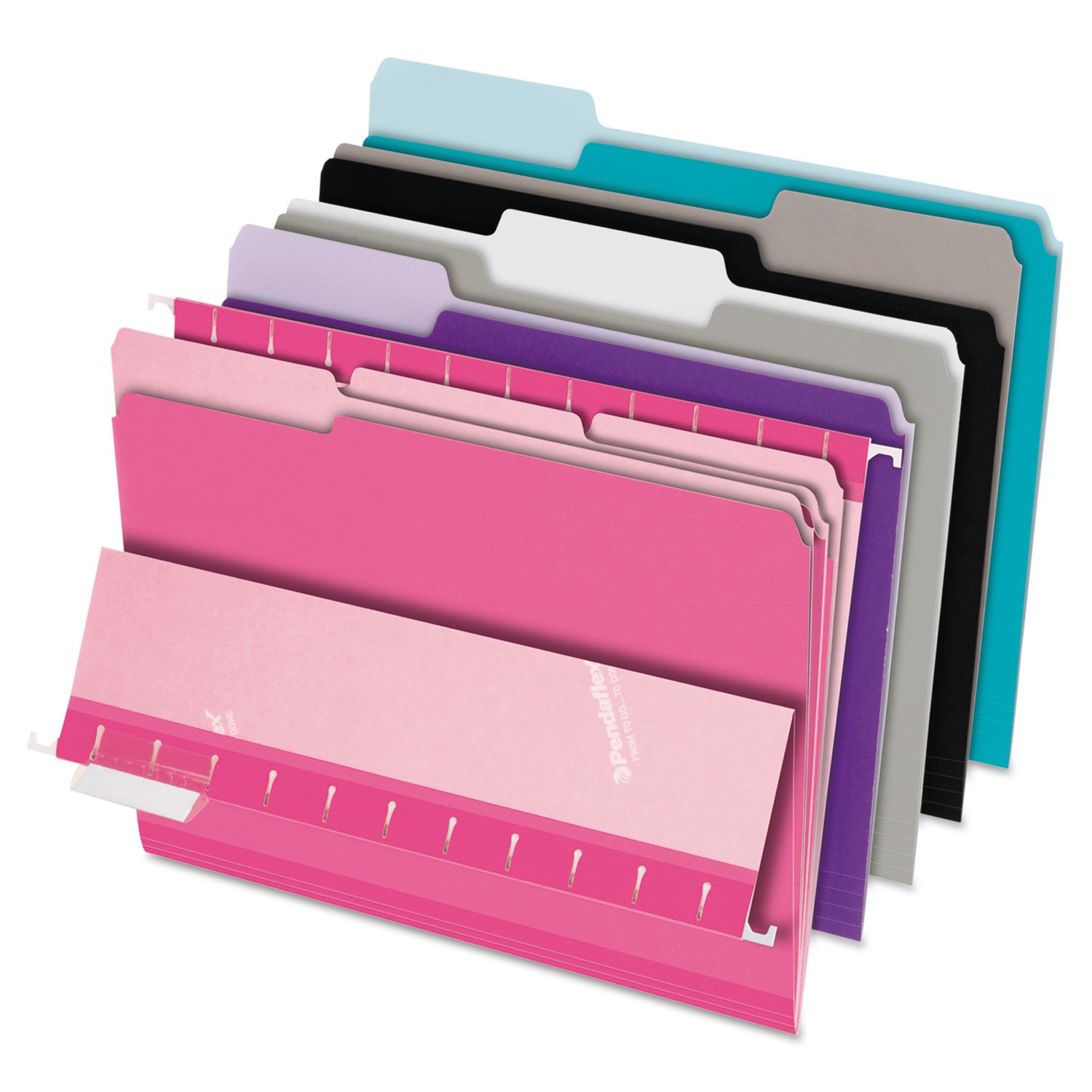 Amazon.com : Pendaflex 1/3 Cut Top Tab Pastel Interior File Folders 100 ...