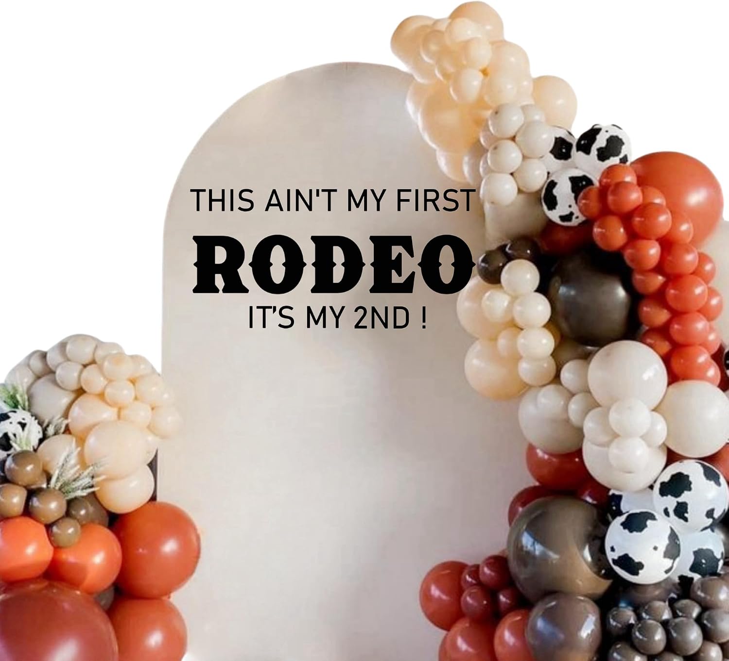 Amazon.com: CIEQR Rodeo Theme Wall Decal, Western Themed 2nd Birthday ...