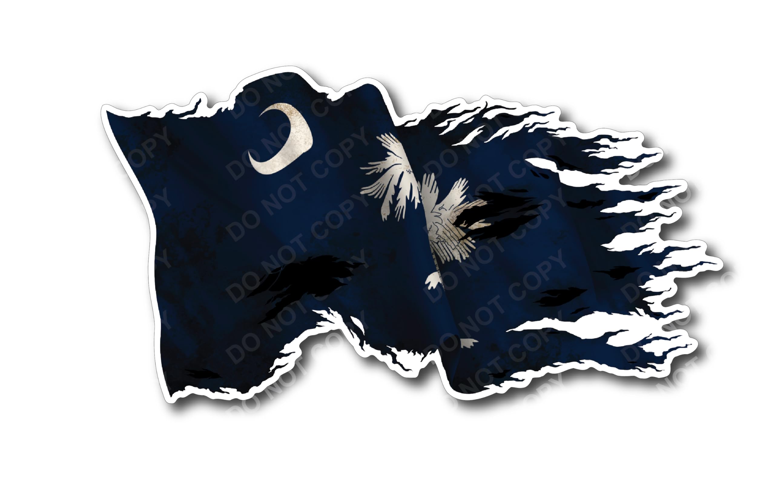 Amazon.com: Decals by Haley South Carolina State Flag Sticker South ...