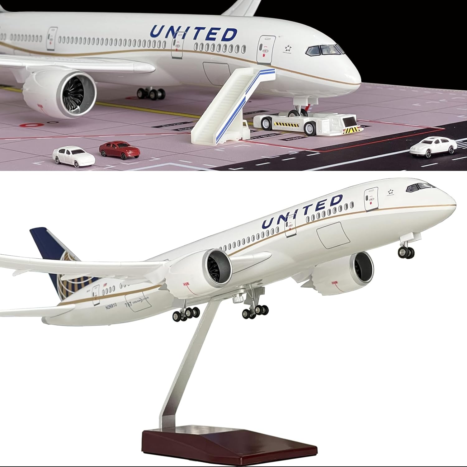 Amazon.com: QOADXPC Boeing 777-300ER United Airlines Boeing 777 ...