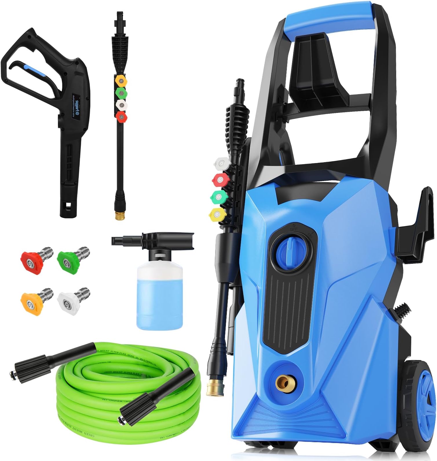 Amazon.com : DECOKTOOL Electric Pressure Washer - 5000 PSI 3.0 GPM ...