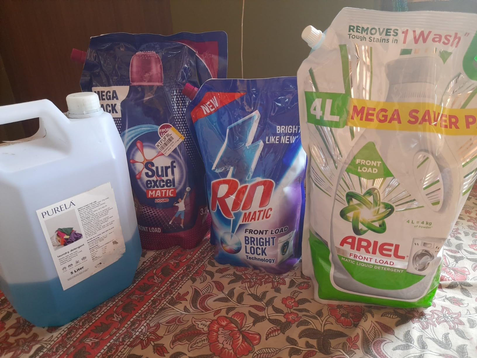 Rin Detergent Liquid 2L Pouch- Front Load : Amazon.in: Health ...