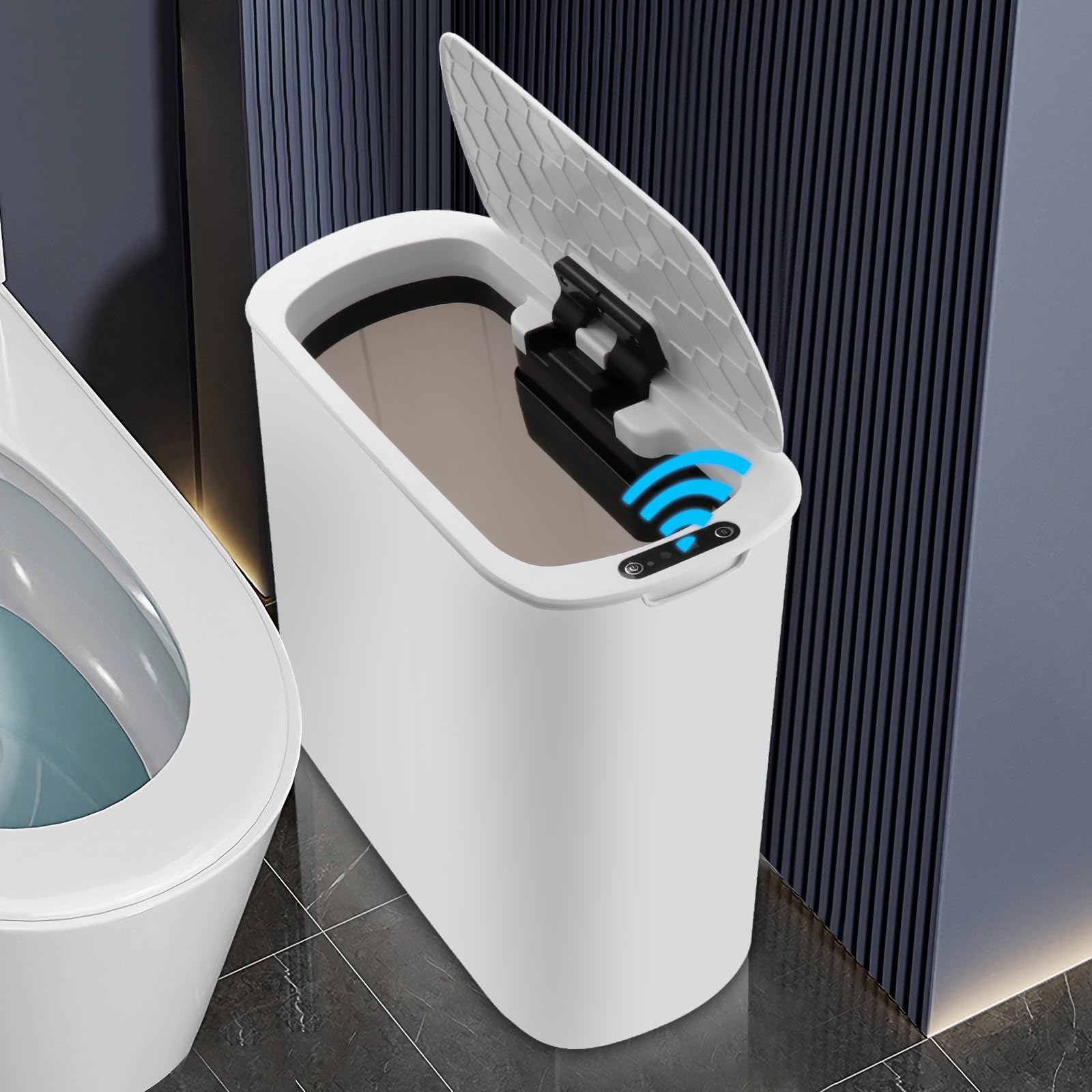 Amazon.com: Bvdfgk Bathroom Trash Can Automatic Touchless - Motion ...