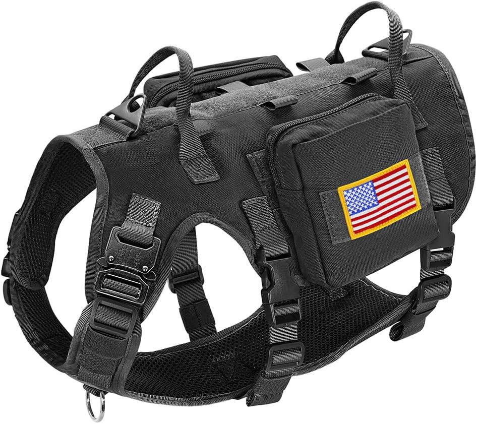 Amazon.com : OneTigris Large Dog Harness with Dog Muzzles Set : Pet ...