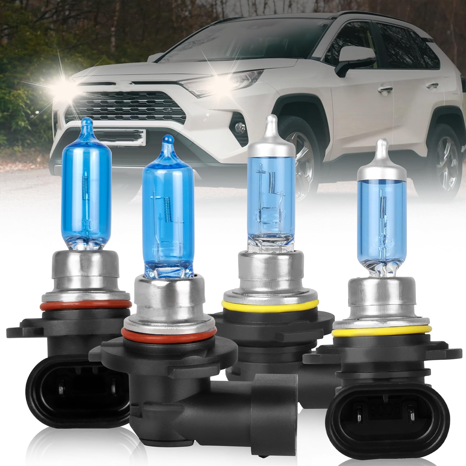 Amazon.com: NSDXCT 9005 9006 High Performance Halogen Headlight Bulbs ...