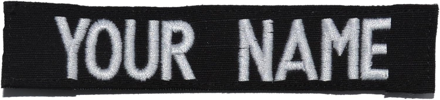 Amazon.com: Custom Ripstop Name Tape with Hook Fastener - Black ...