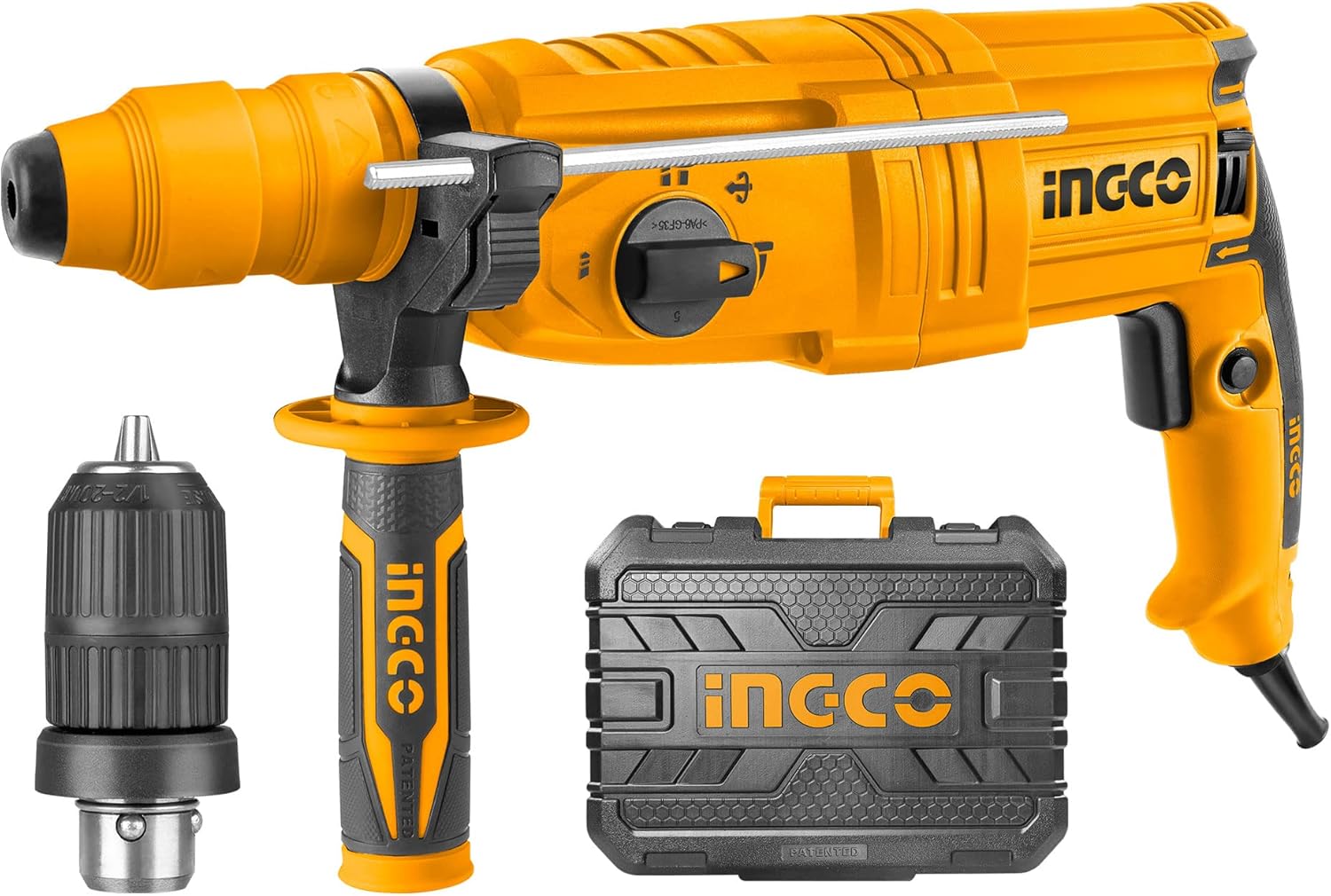 INGCO Rotomartillo 800 W Sds Plus Profesional Con Broquero URGH9028-2 : Amazon.com.mx ...