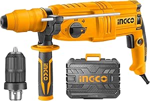 Amazon.com: INGCO Martillo Rotativo 800 W Sds Plus Profesional con ...