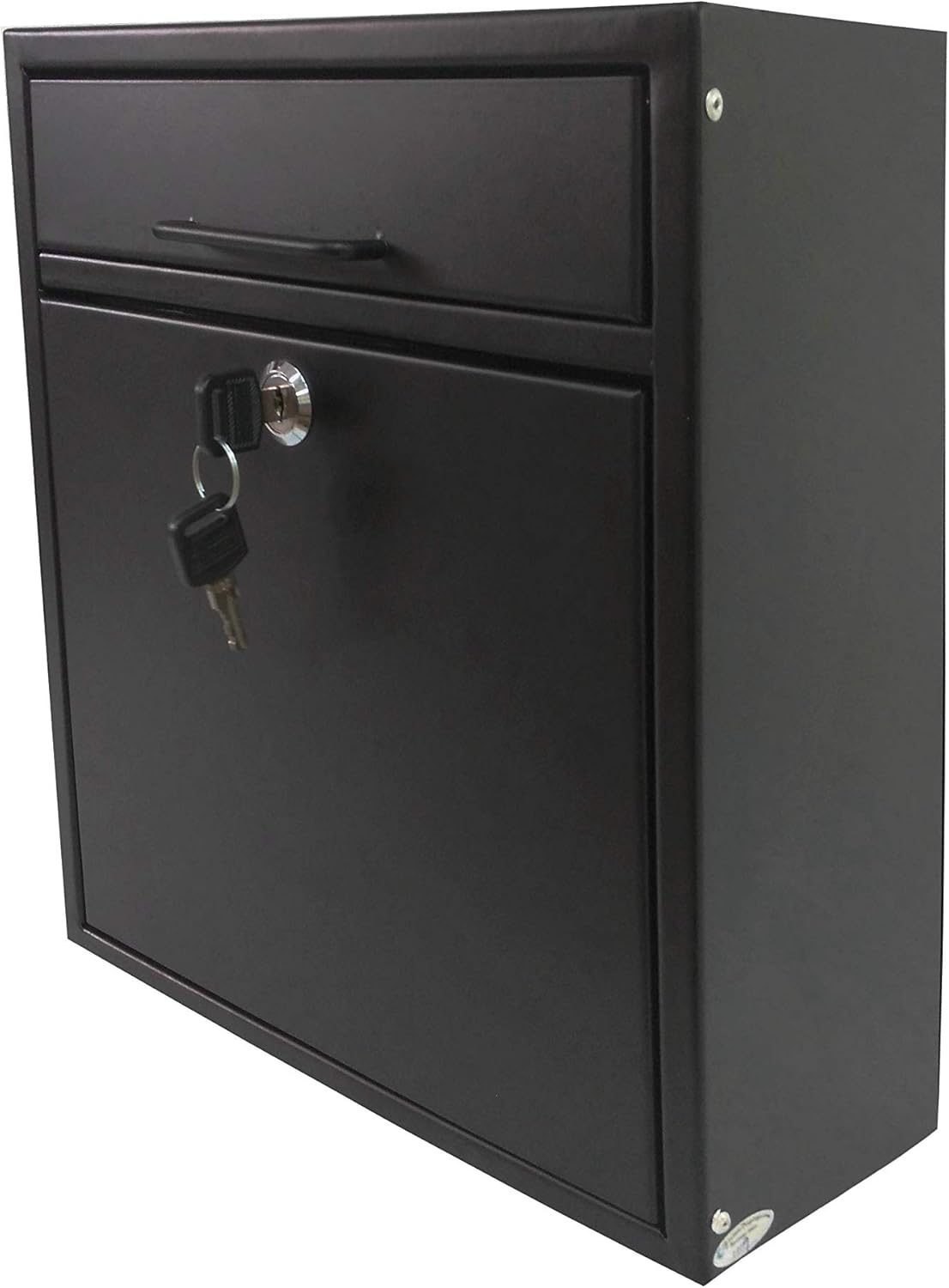 Amazon.com: FixtureDisplays Black Outdoor Drop Box Locking Drop Box ...