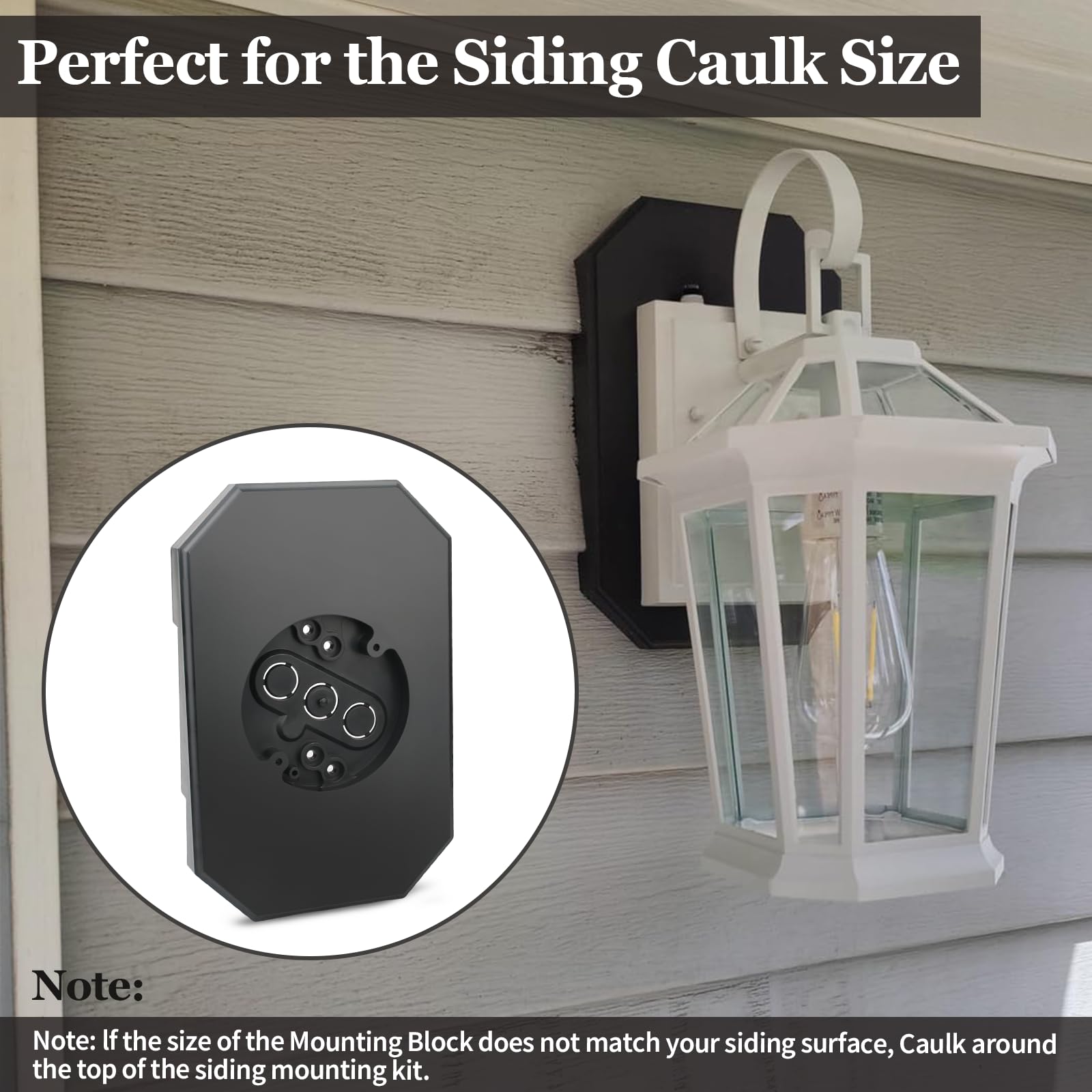 Exterior Light Fixture Mount Plate