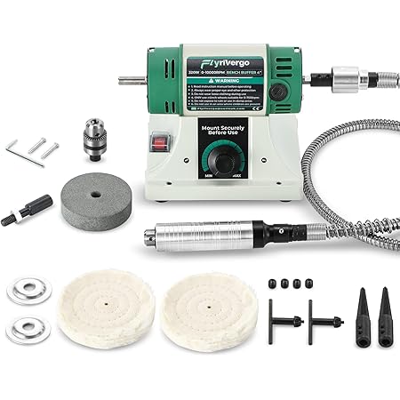 OPAVIOC Jewelry Polisher - Adjustable Variable Speed Bench Grinder ...
