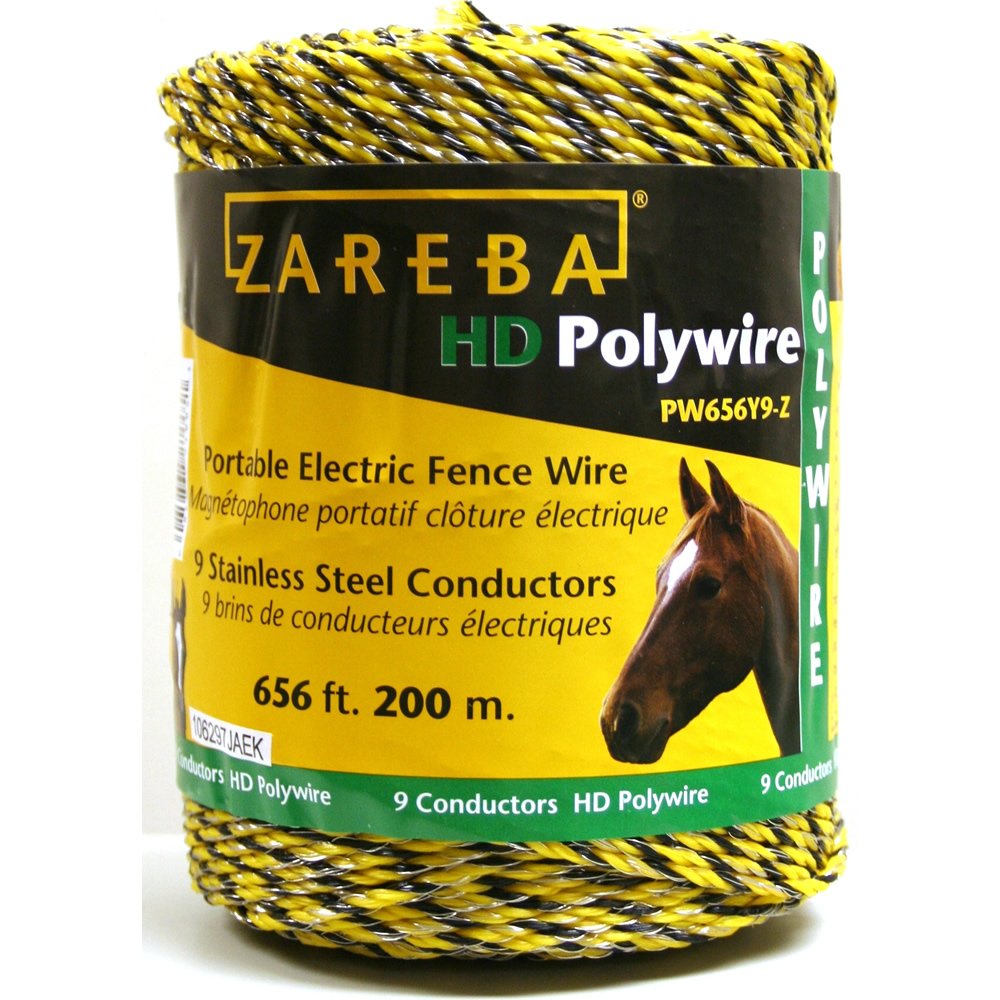 Amazon.com : Zareba PW656Y9-Z 200-Meter 9-Conductor Portable Electric ...