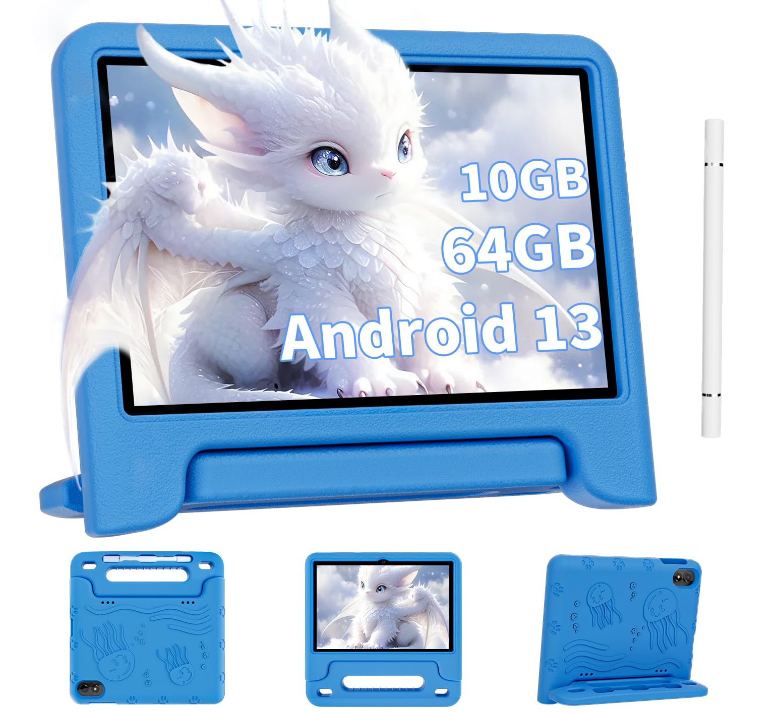 Amazon.com : Tablet for Kids, 10 Inch Kids Tablet Android 13, 10GB+64GB ...