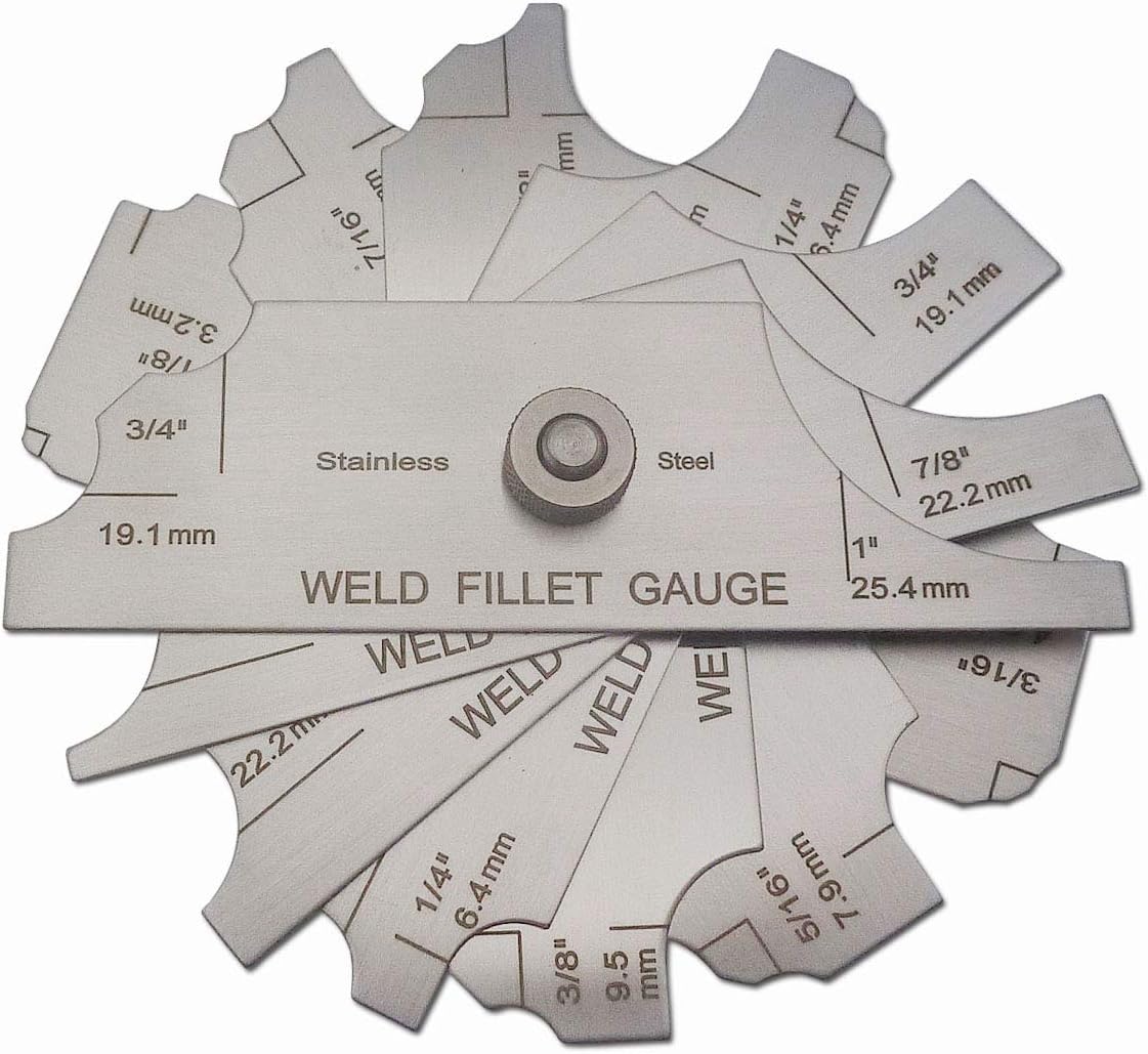 7piece Fillet Weld Set Gage Rl Gauge Welding Inspection Test Ulnar ...