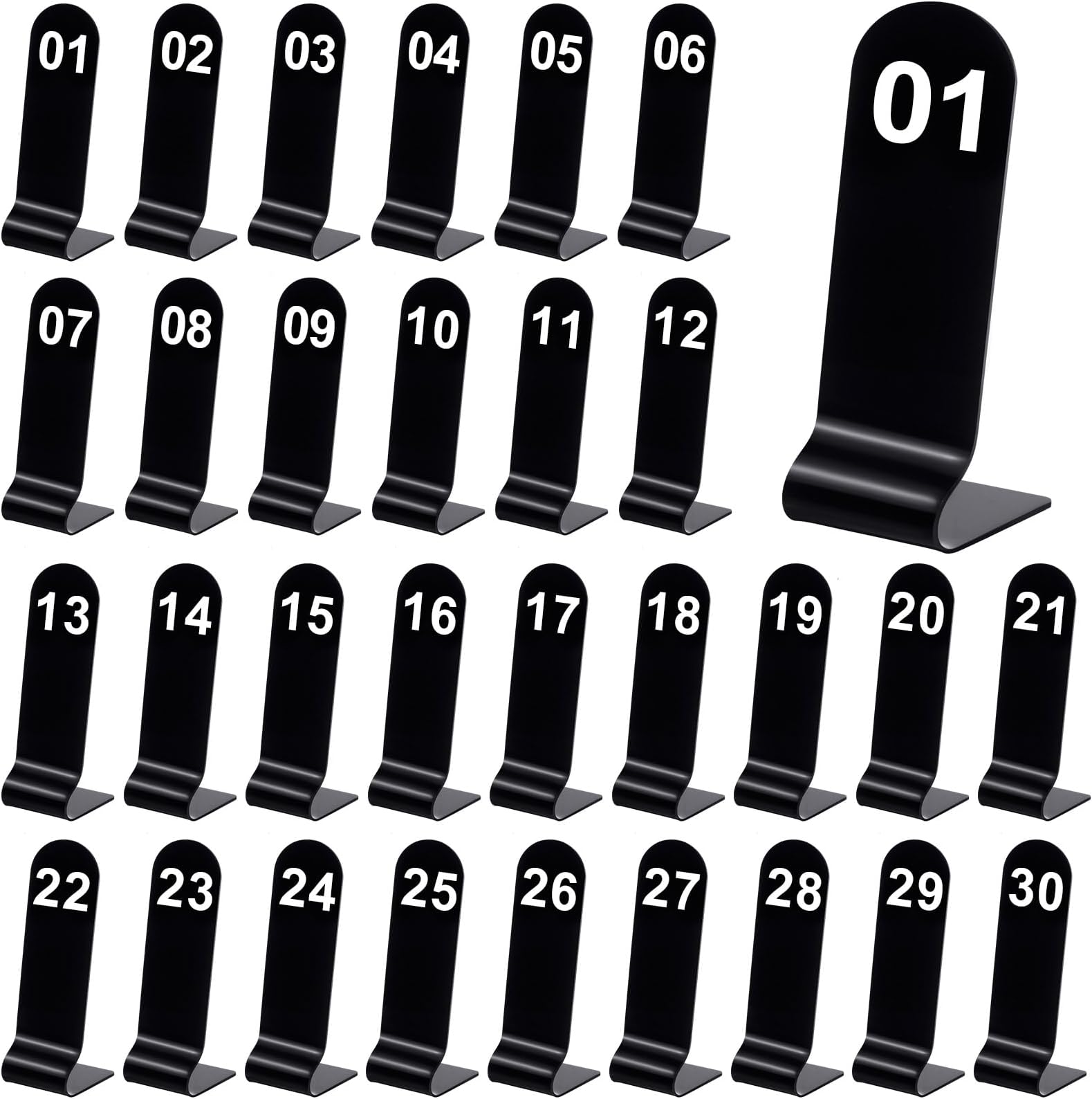 Amazon.com: 1-30 Table Numbers Restaurant Order Numbers Double Sided ...