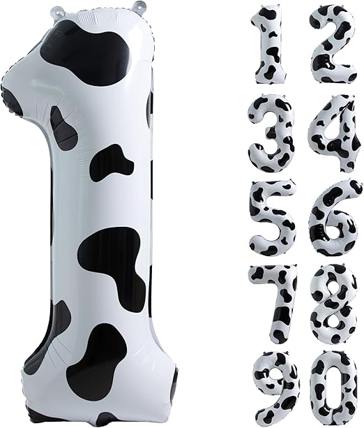 Amazon.com: Cow Print Balloon Birthday Decorations Supplies,40 inch ...