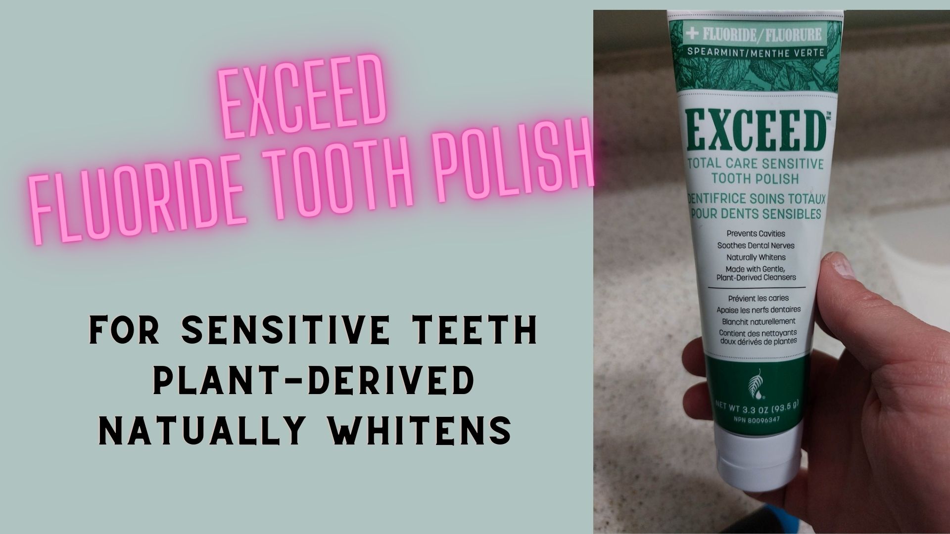 Watch Exceed tooth polish works great for my sensitive teeth on Amazon Live