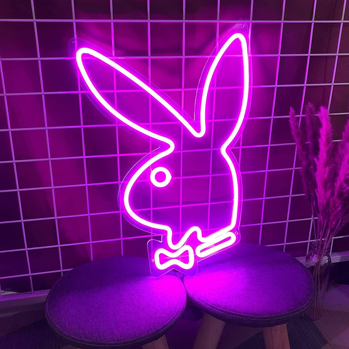 Rabbit Easter Neon Sign For LED Wall Decor Business Stores Logo Barber ...