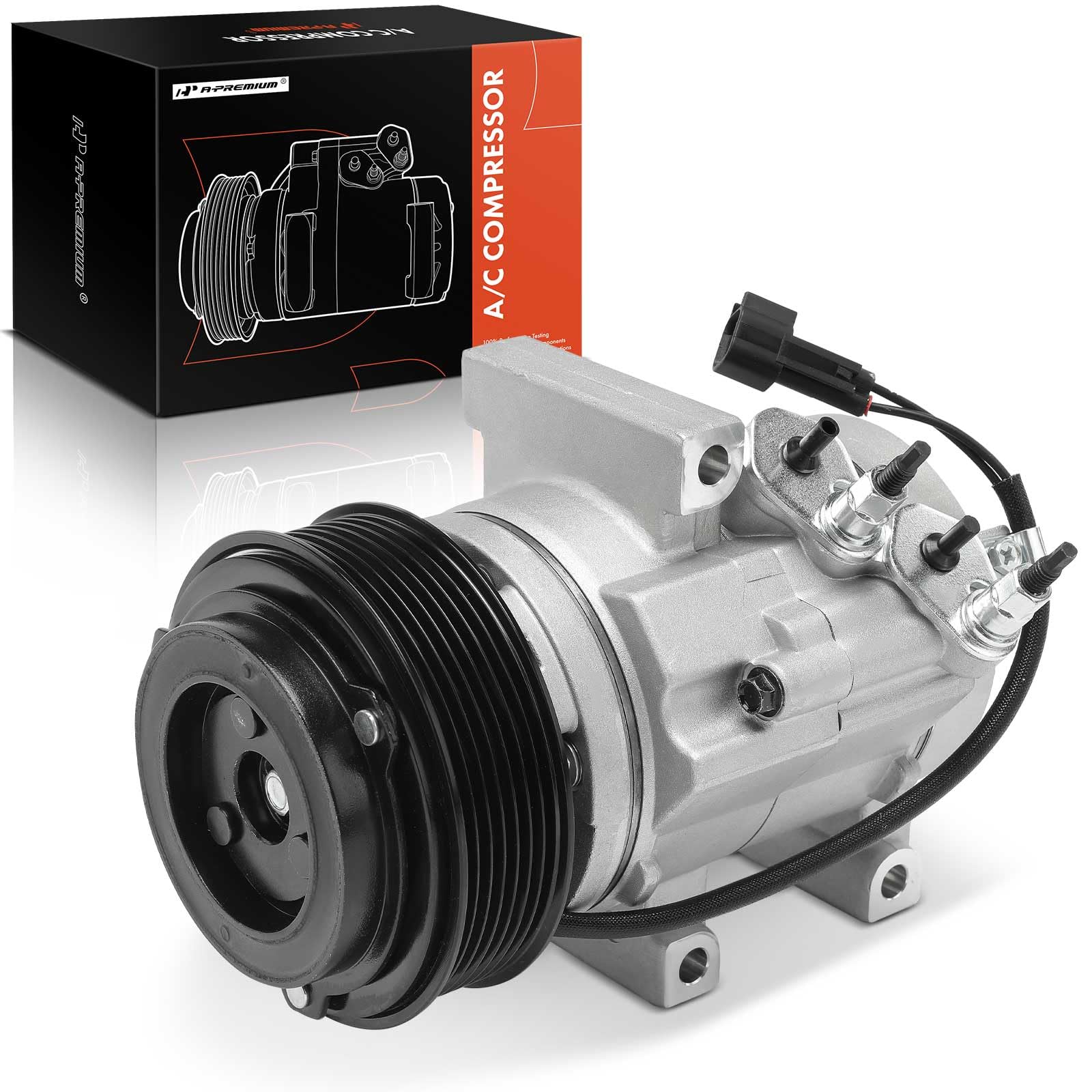 A-Premium Air Conditioner AC Compressor with Clutch Compatible with ...