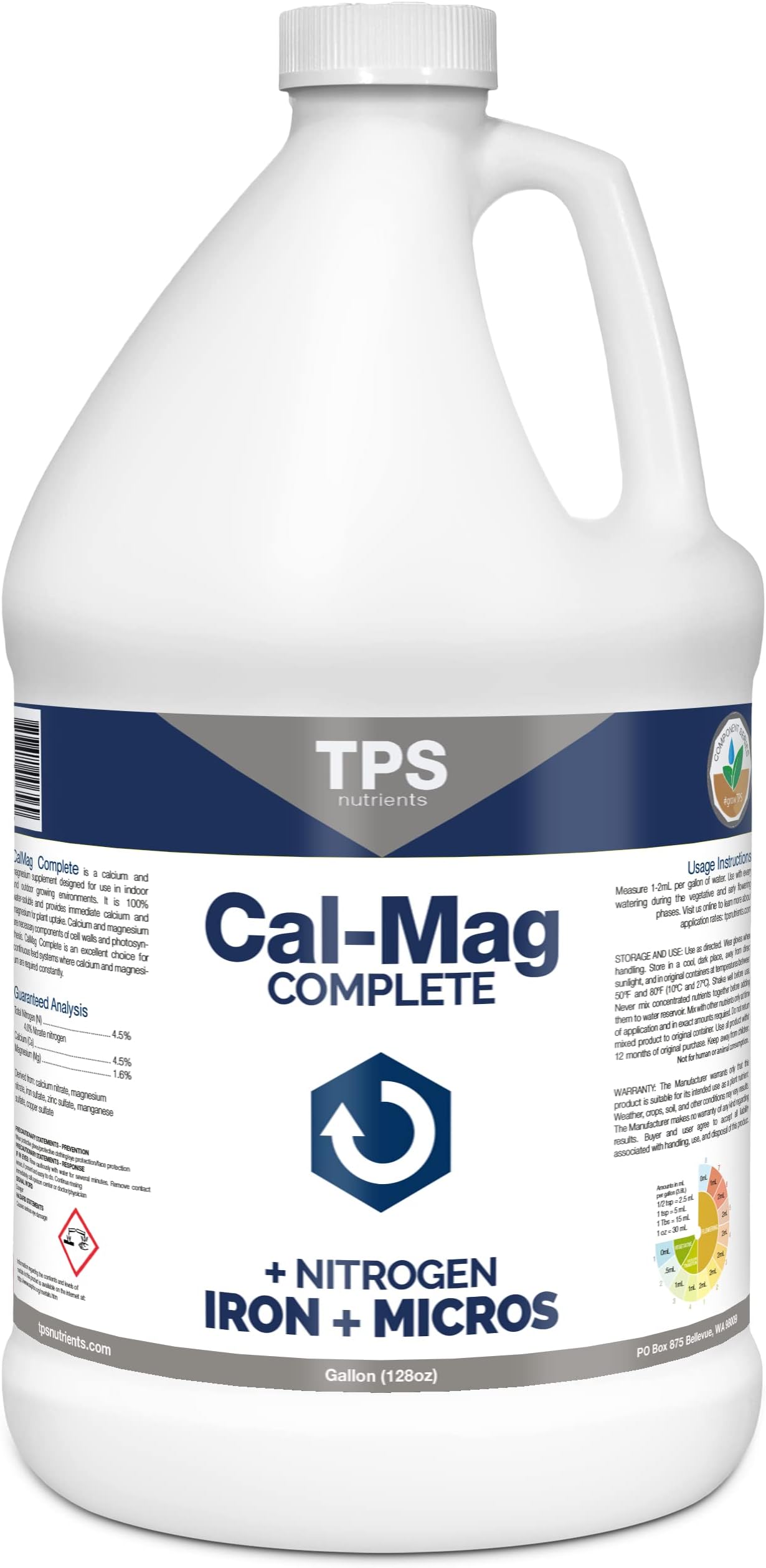 Amazon.com : Botanicare Cal-Mag Plus, Calcium, Magnesium, and Iron ...