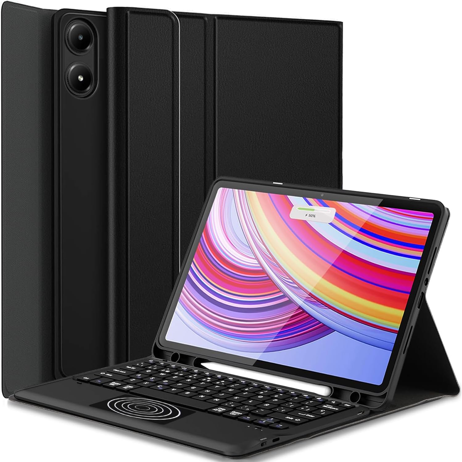 Wineecy UK Layout Keyboard Case for Redmi Pad Pro 12.1 Inch 2024 Tablet ...