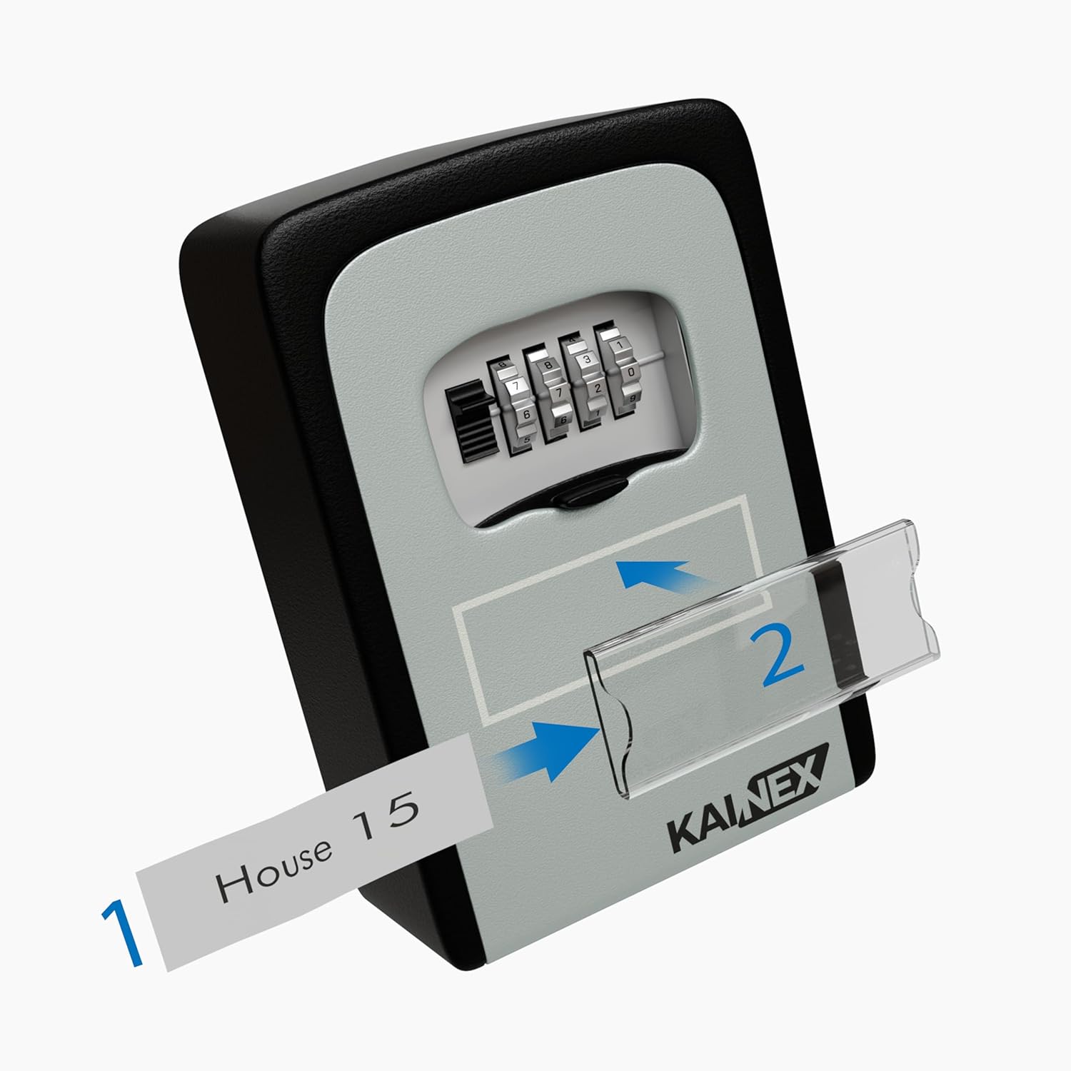 KAINEX Key Safe Wall Mounted | Key Safe outdoor | Combination Code Key Lock Box for Home, Garage ...