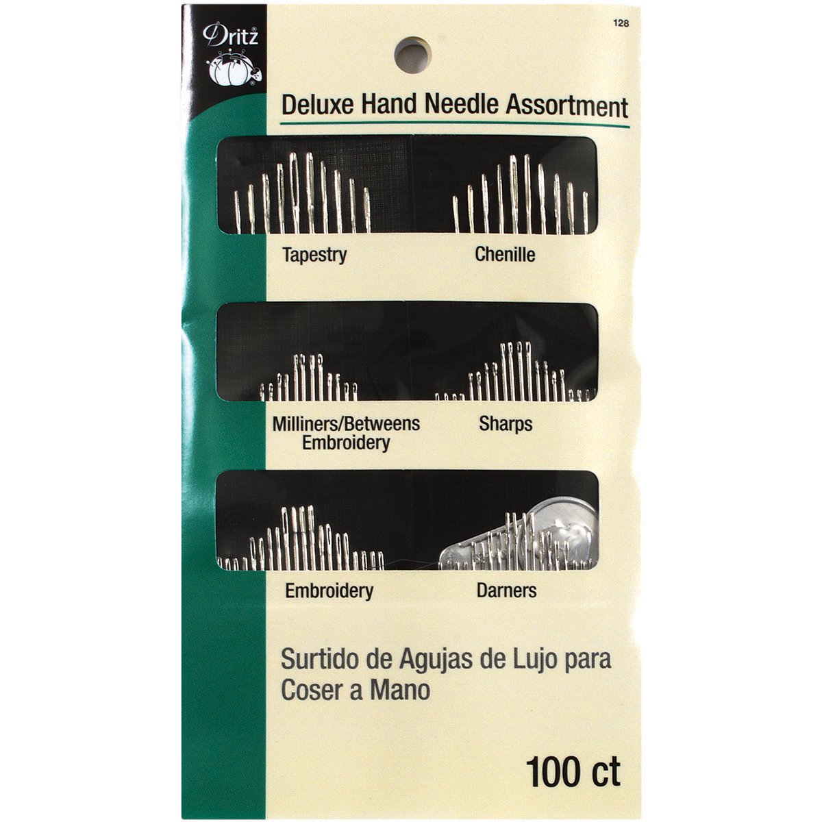Amazon.com: Dritz 128 Deluxe Hand Needles with Needle Threader ...