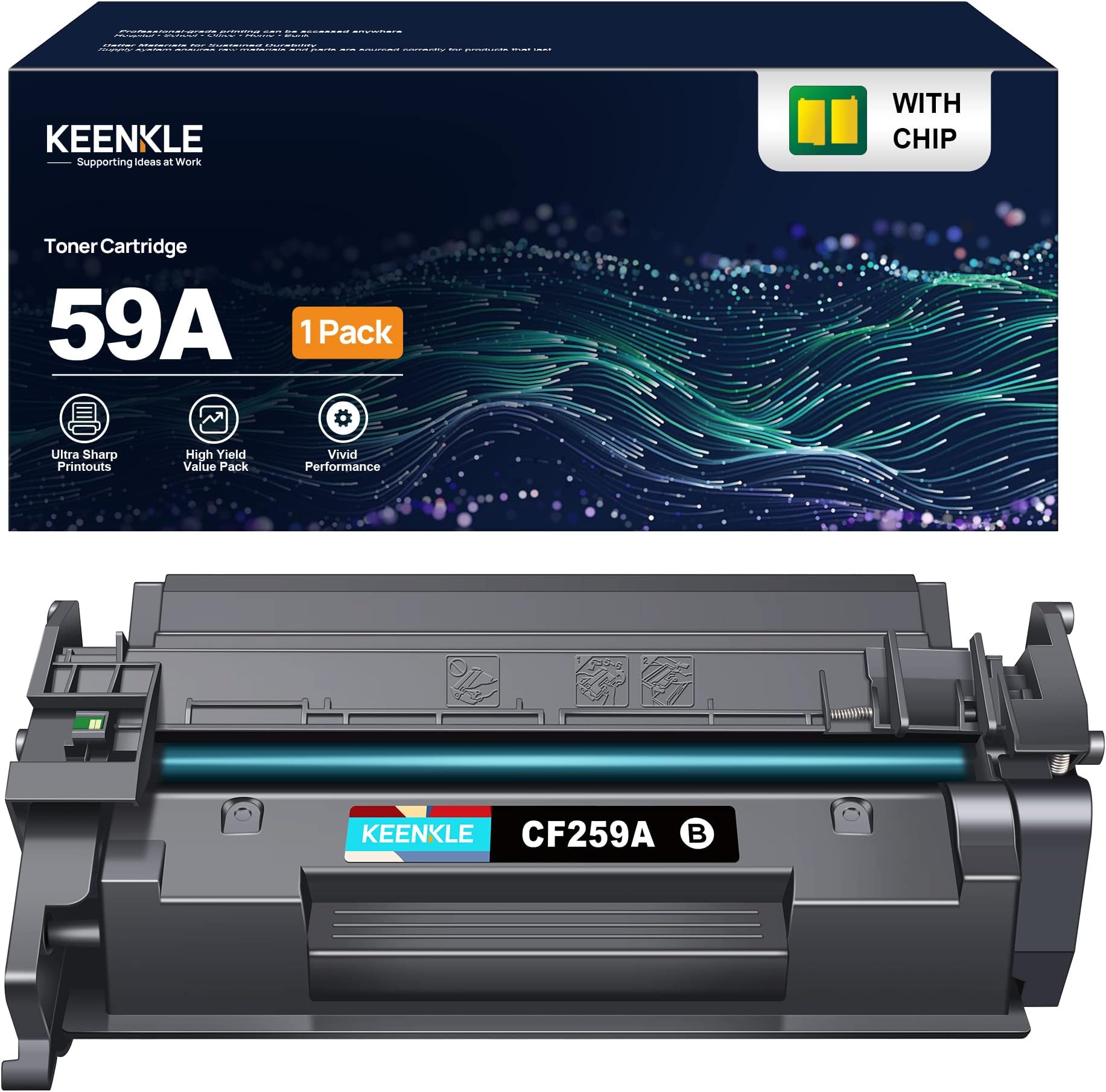 HP 59A CF259A, Cartuccia Toner Originale HP da 3000 Pagine, Compatibile ...