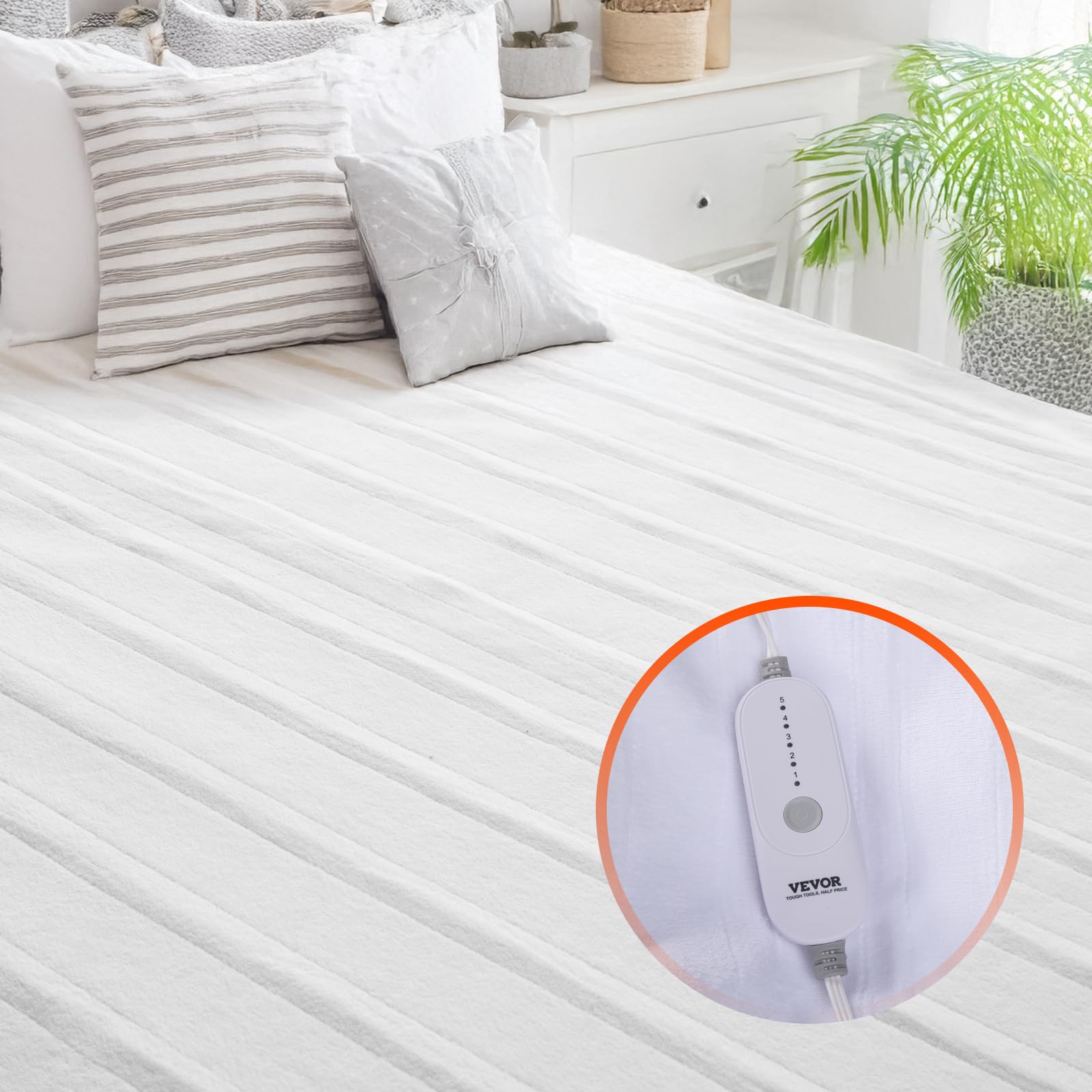 Amazon.com: VEVOR Heated Mattress Pad, 78 x 80 in, King Electric Bed ...