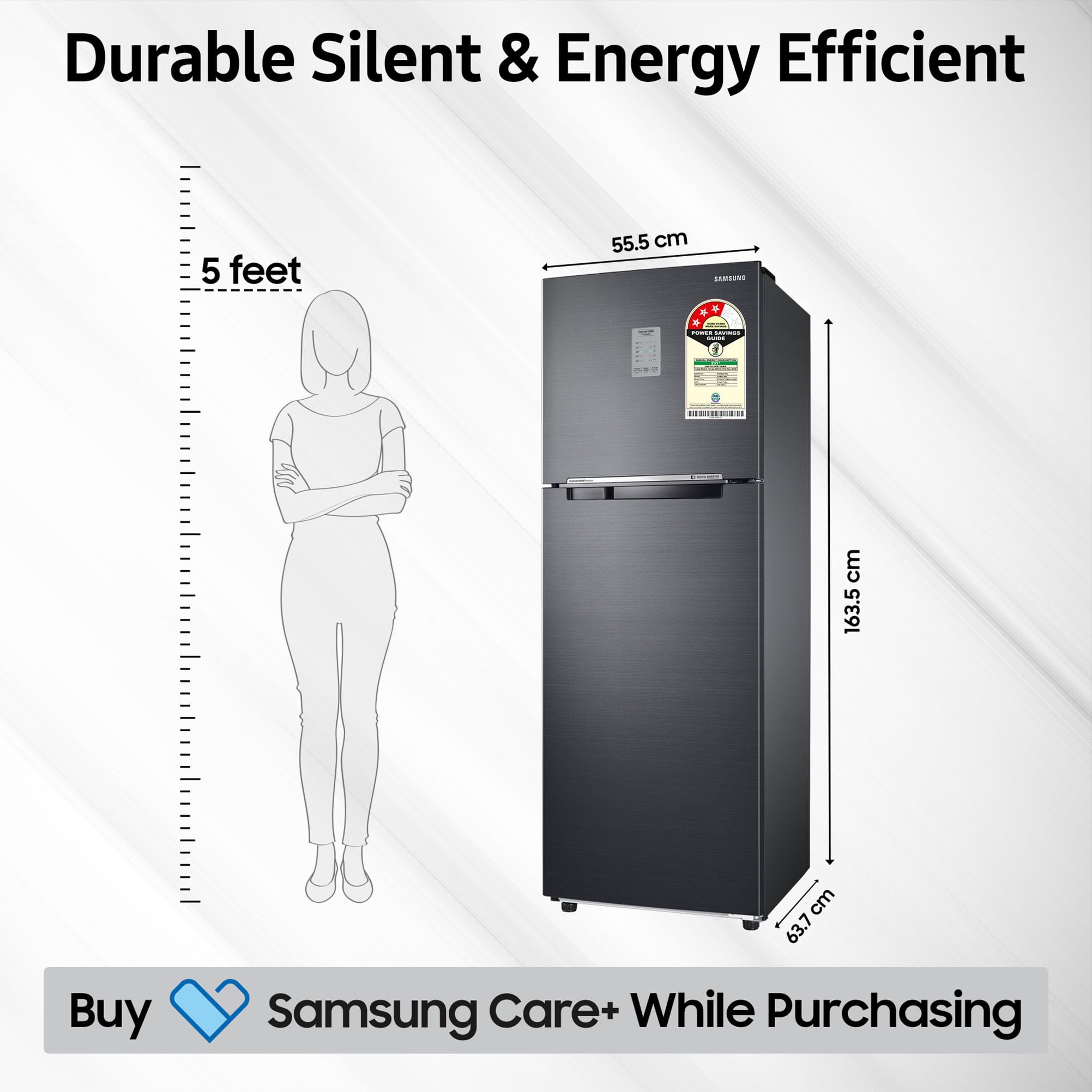Samsung Fridges Dimensions Samsung 394 Litres 2 Star Frost Free