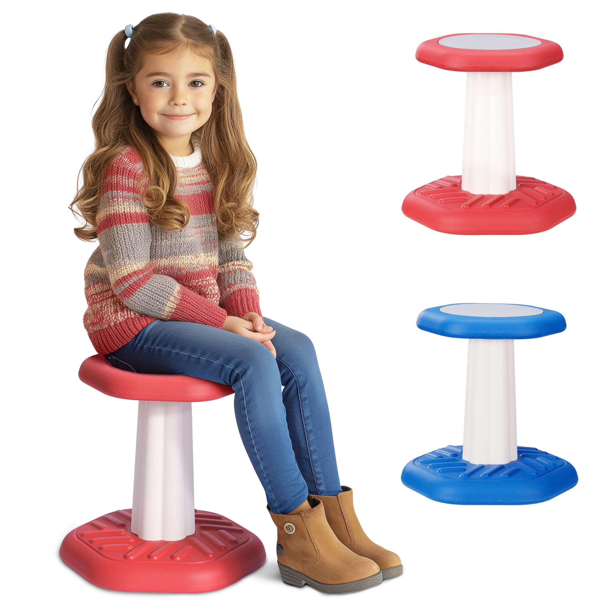 Navaris Twist Wobble Stool - Fun and Sturdy Standing Desk Chair ...