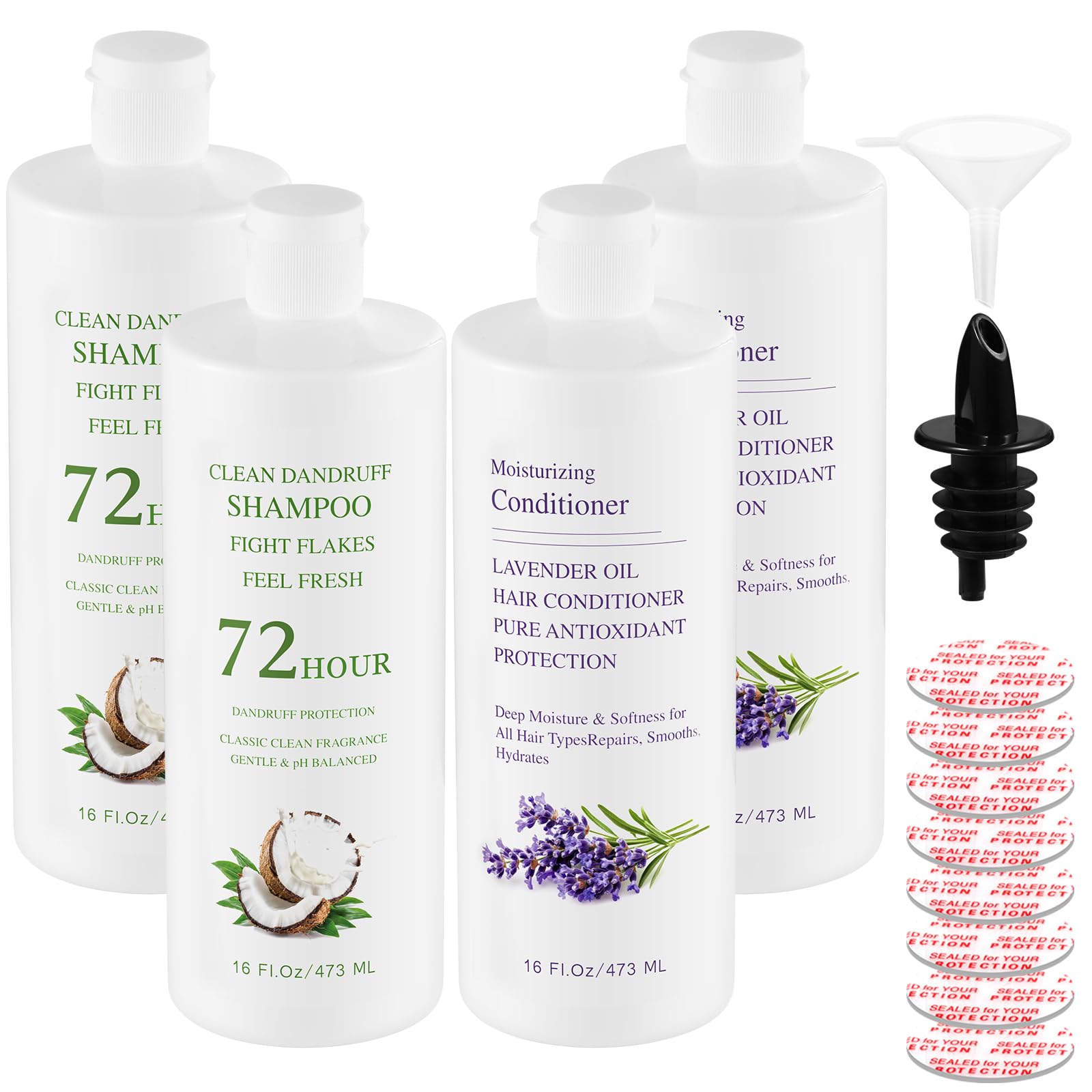 Amazon.com: Leak-Proof Empty Shampoo Containers Bottles for Cruise ...