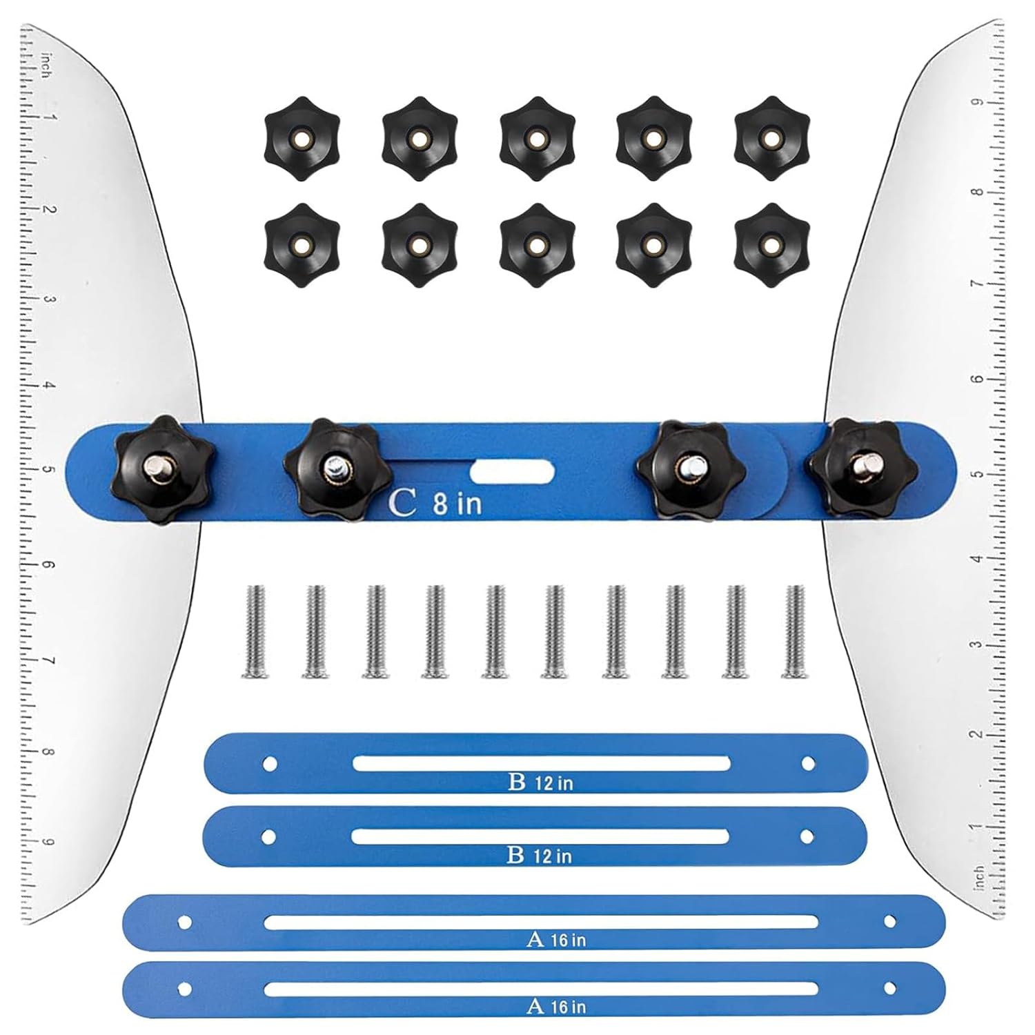 QGKPL Stair Tread Template Tool, Metal Stair Accurately Measuring and ...