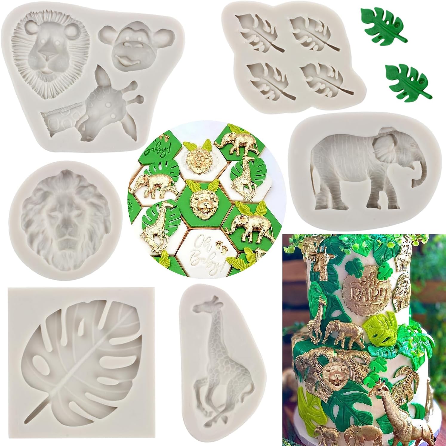 Amazon.com: Cute Deer Funny Giraffe DIY 3D Silicone Mold Making Ice ...