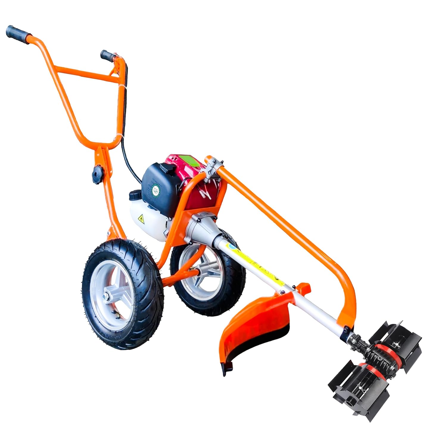 DVI 35CC 4 Stroke Trolley Brush Cutter with Weeder Attachment Used for ...