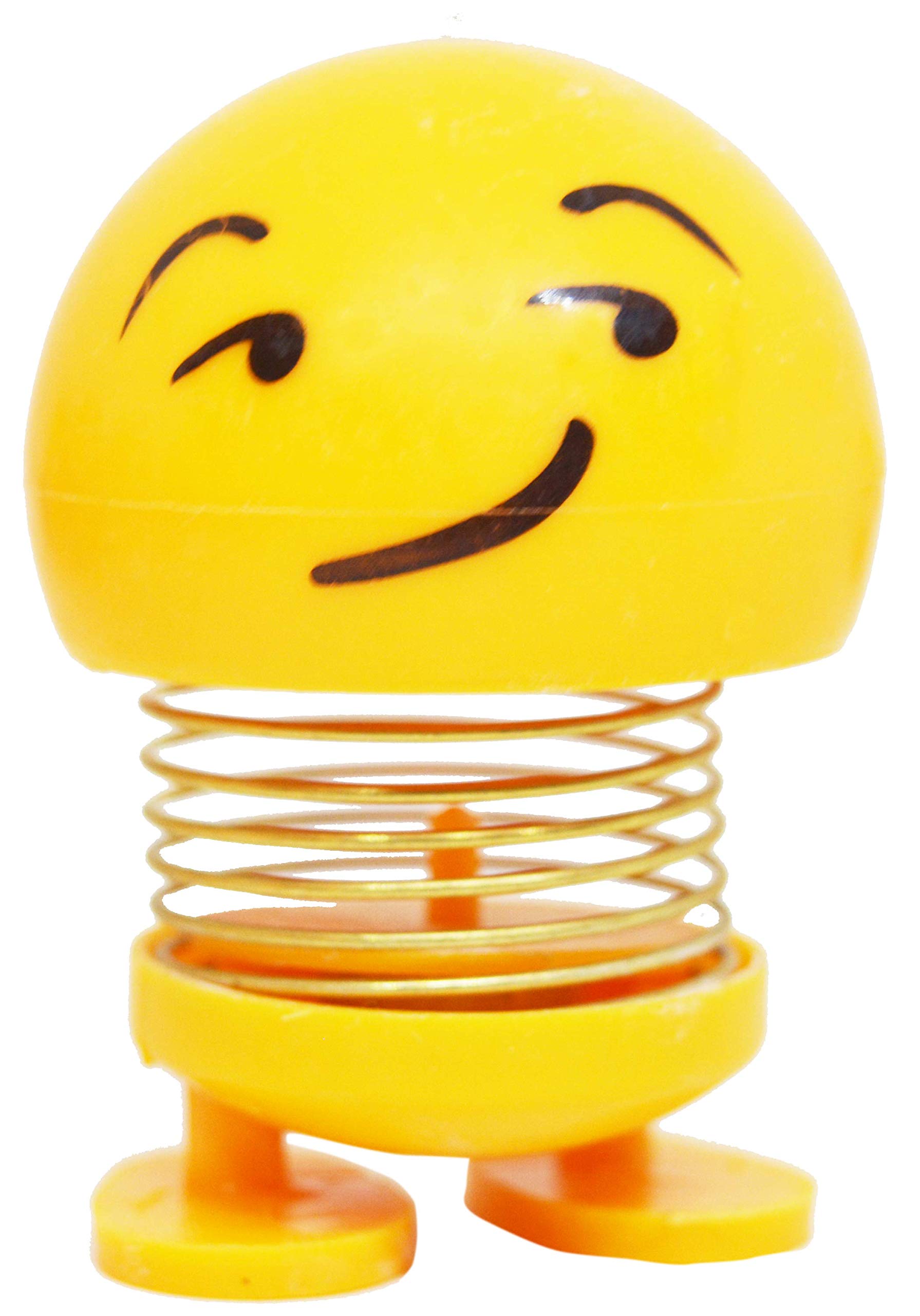 Buy Saubhagya Global Emoji Smirking Face Spring Doll, Cute Emoji Bobble ...