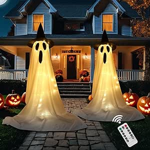Amazon.com: TfruKiet 2Packs Halloween Decorations Outdoor,Halloween ...